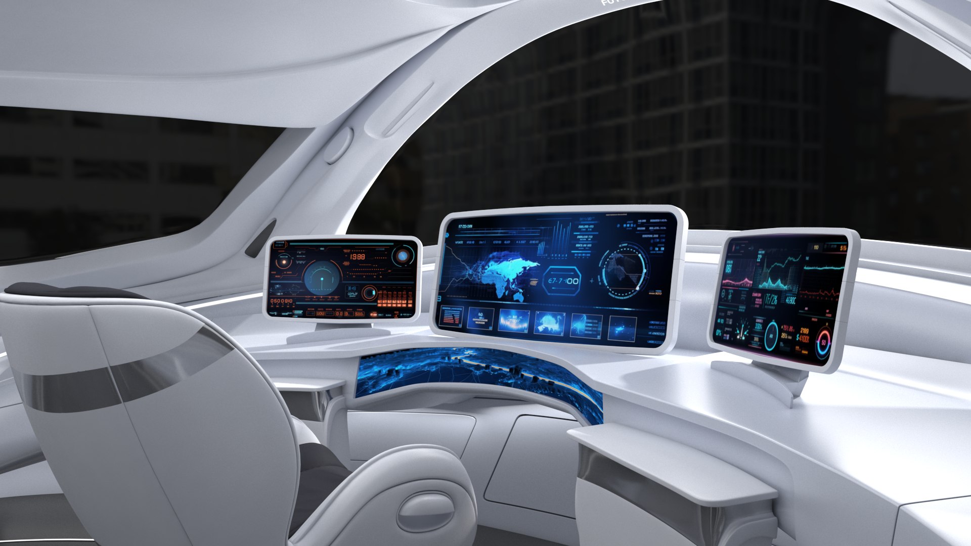 3D Future High -speed Train Cockpit Model - TurboSquid 2146212