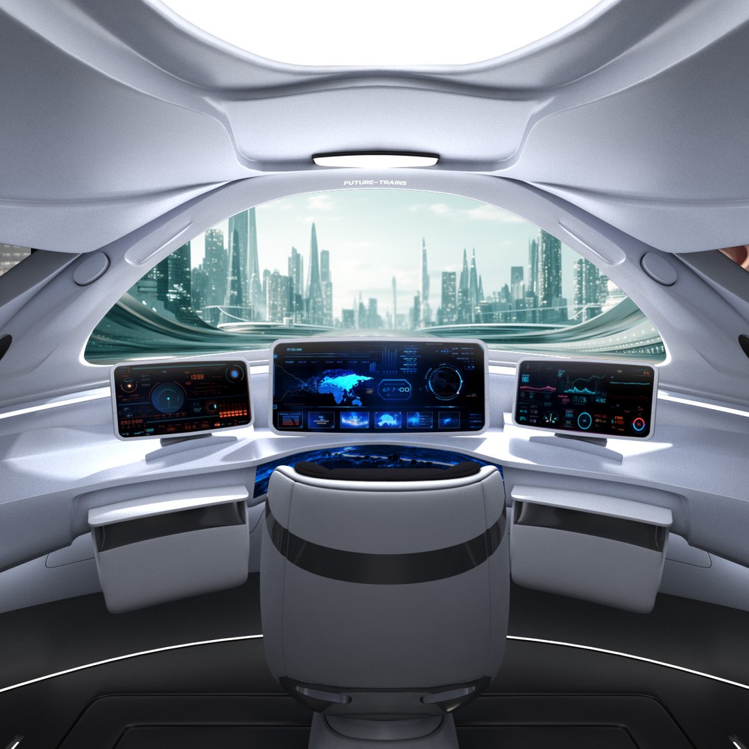 3D Future High -speed Train Cockpit Model - TurboSquid 2146212