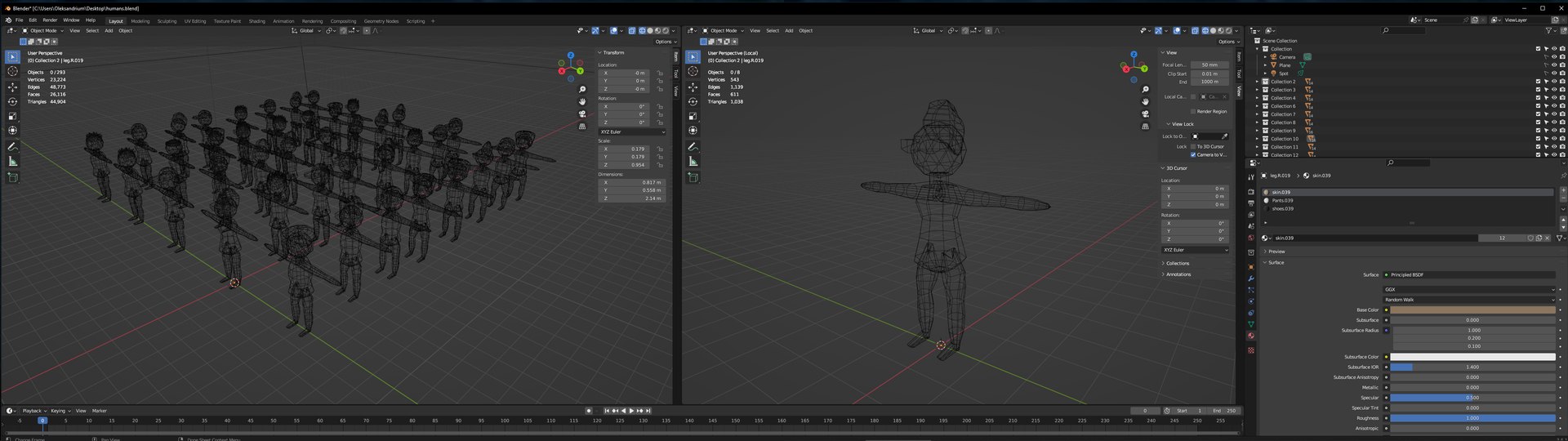 3D Low Poly Humans Fbx And Blend File - TurboSquid 2108059