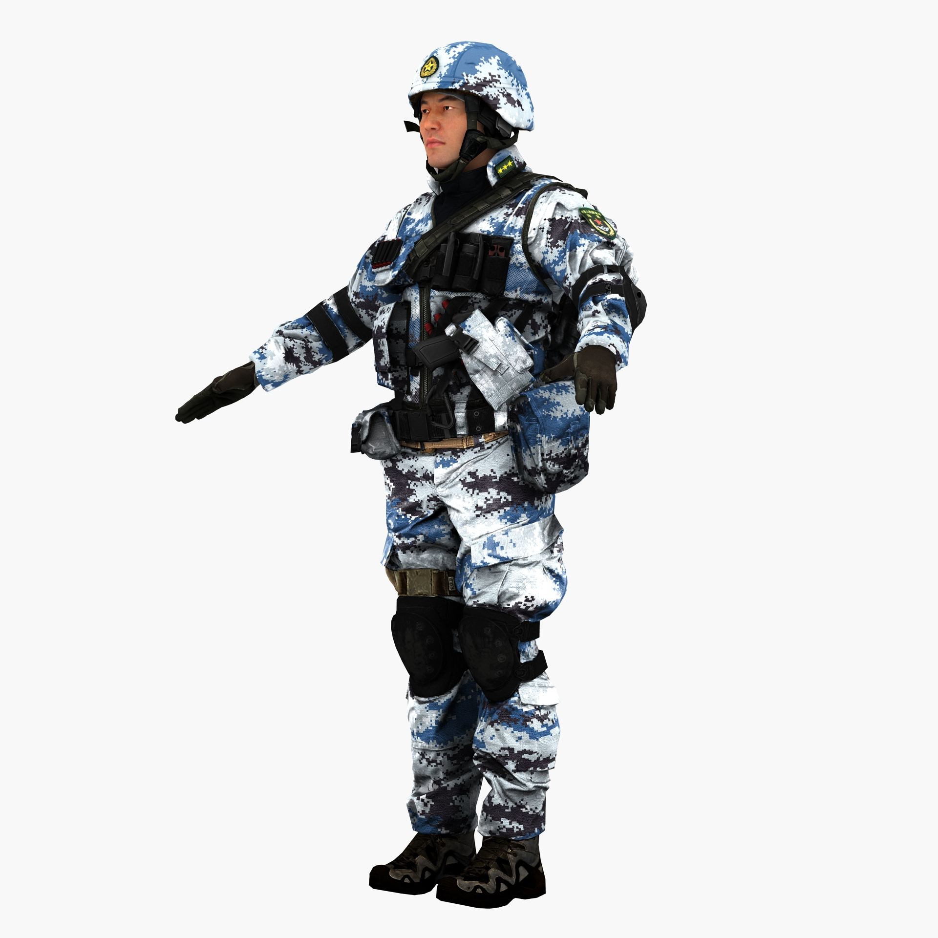 3D model pla chinese soldier - TurboSquid 1668819