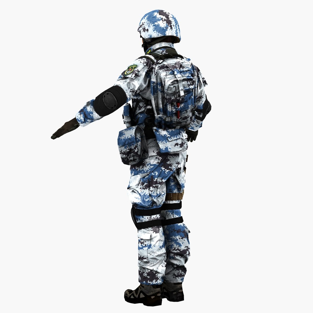 3D Model Pla Chinese Soldier - TurboSquid 1668819