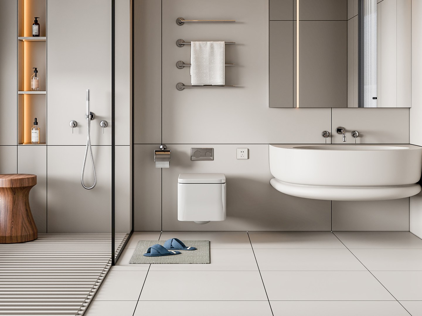 Modern Bathroom Model - TurboSquid 2431695