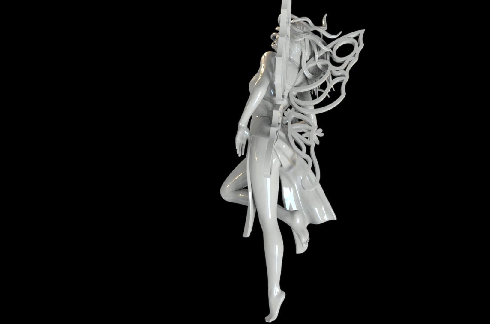 Flying Fairy Flowers 3D Model - TurboSquid 1466308