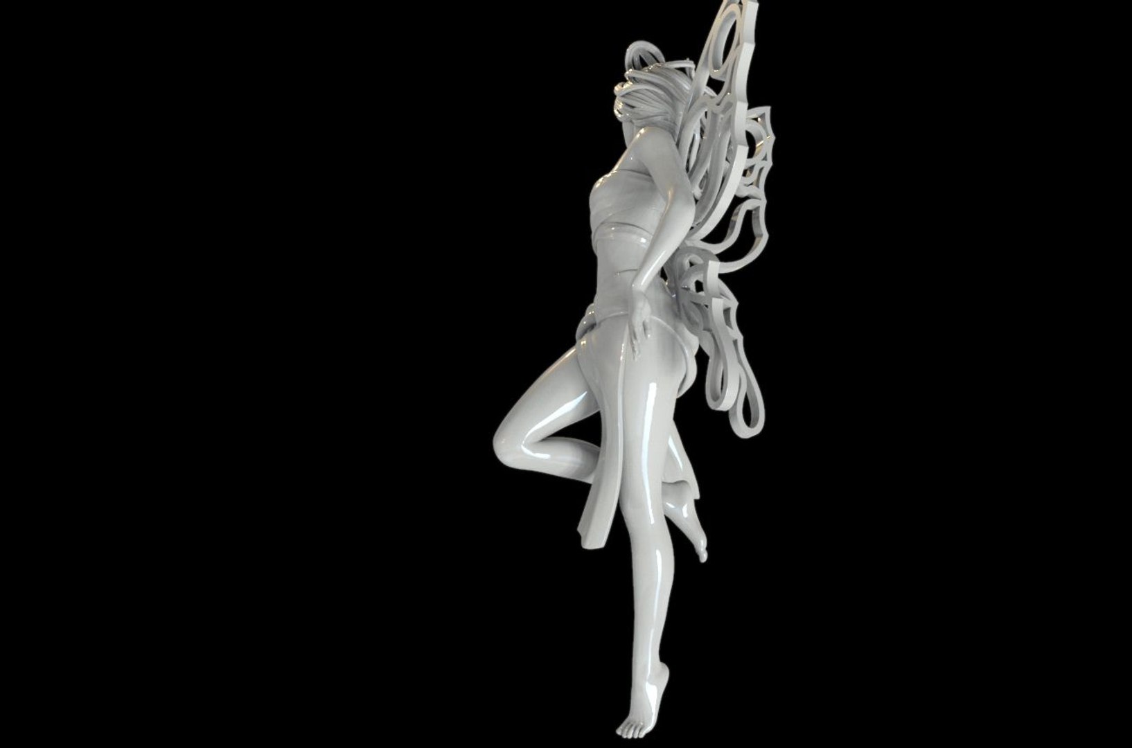 Flying Fairy Flowers 3D Model - TurboSquid 1466308
