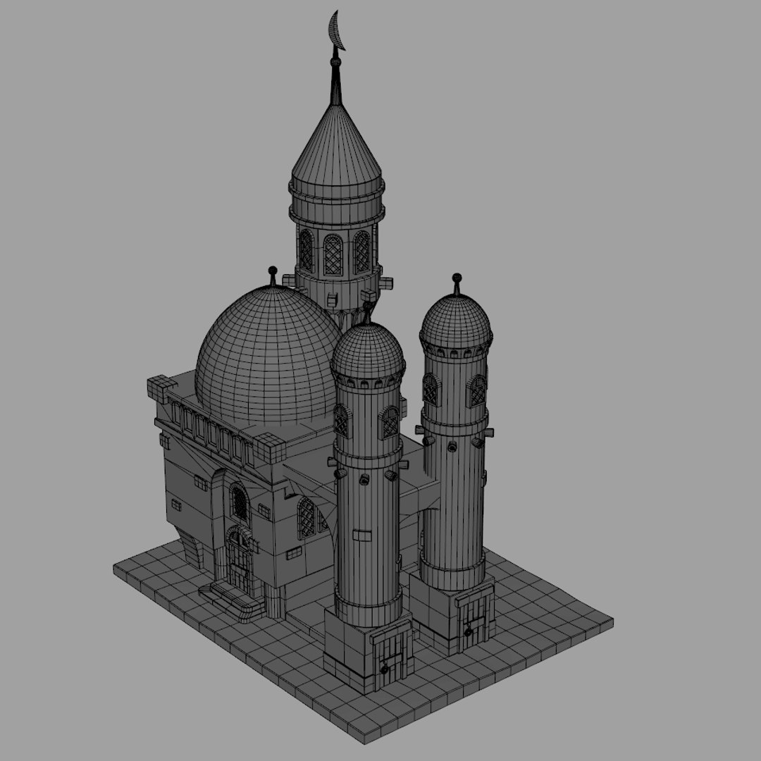 3D Model Arab Mosque 01 - TurboSquid 1838604