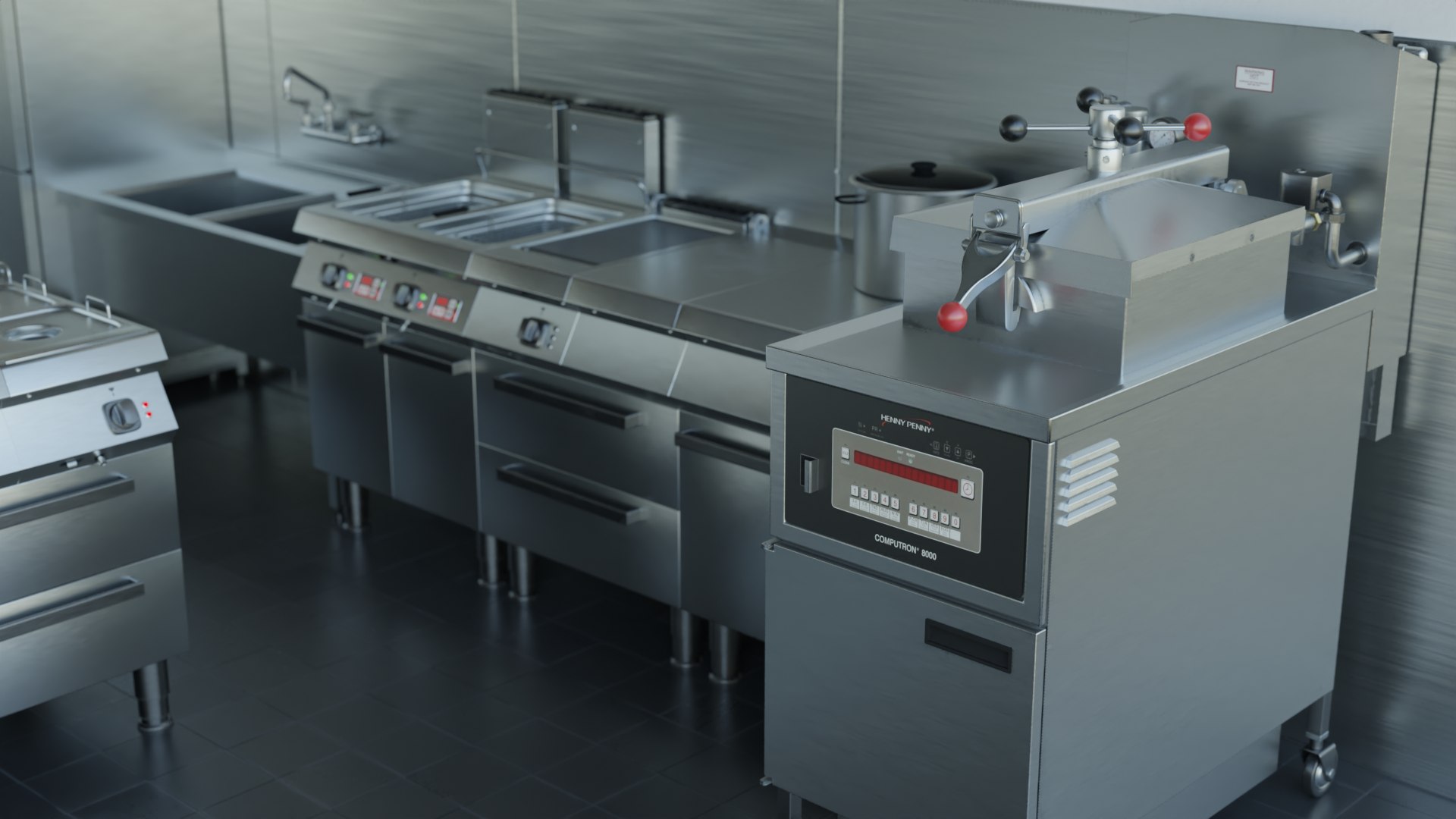 Commercial Kitchen V3 3D - TurboSquid 2047549