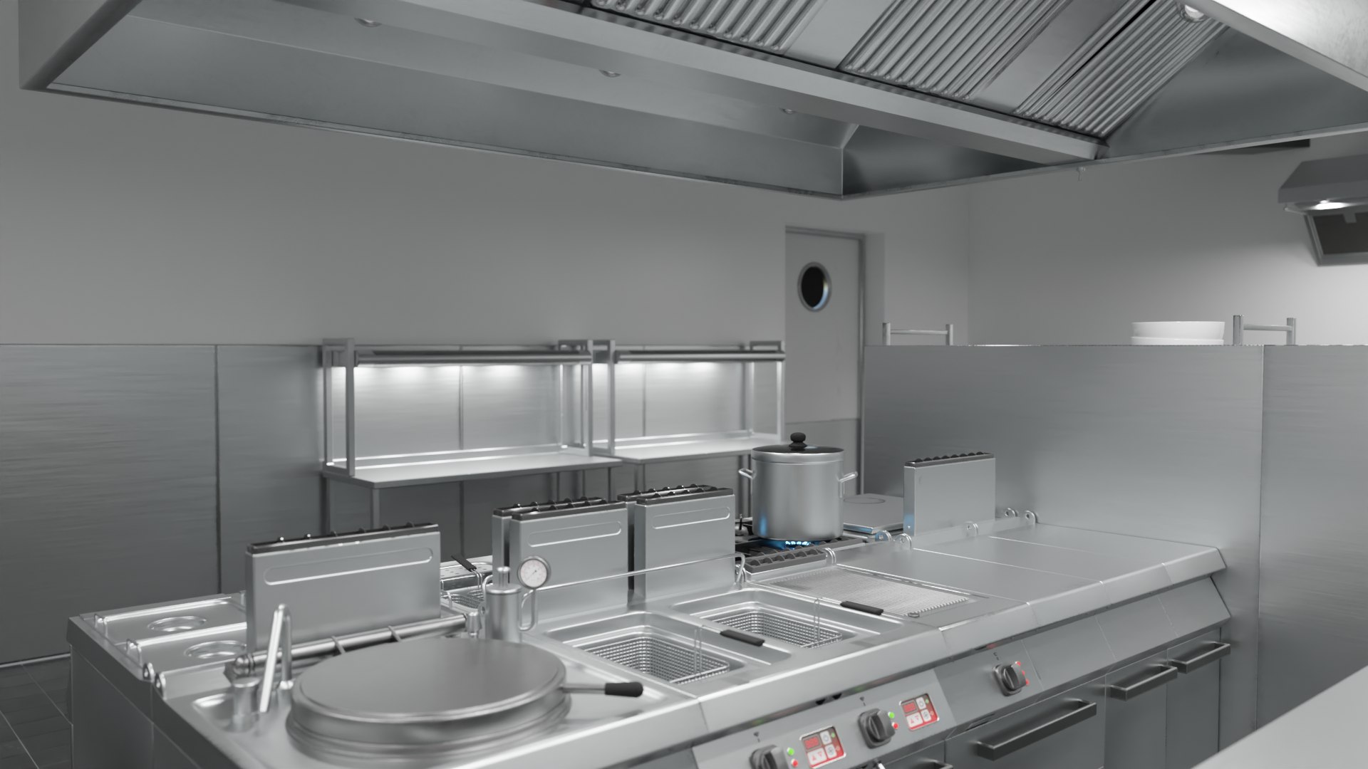 Commercial Kitchen V3 3D - TurboSquid 2047549