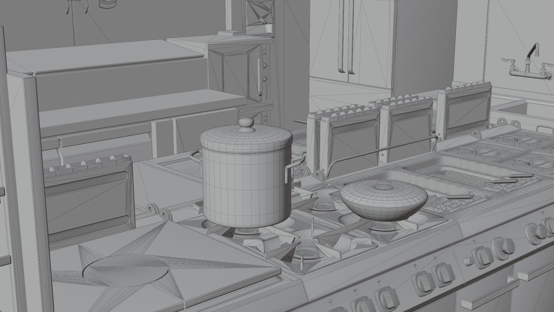 Commercial Kitchen V3 3D - TurboSquid 2047549