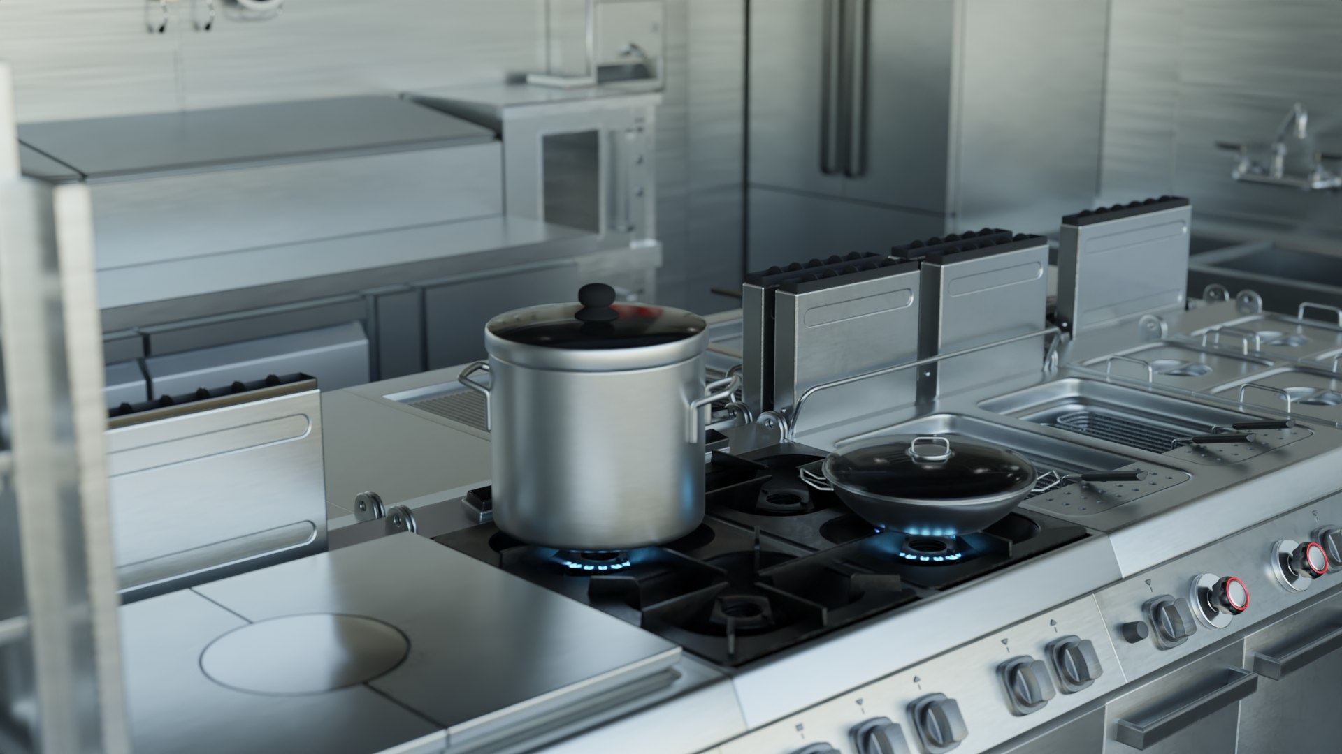 Commercial Kitchen V3 3D - TurboSquid 2047549