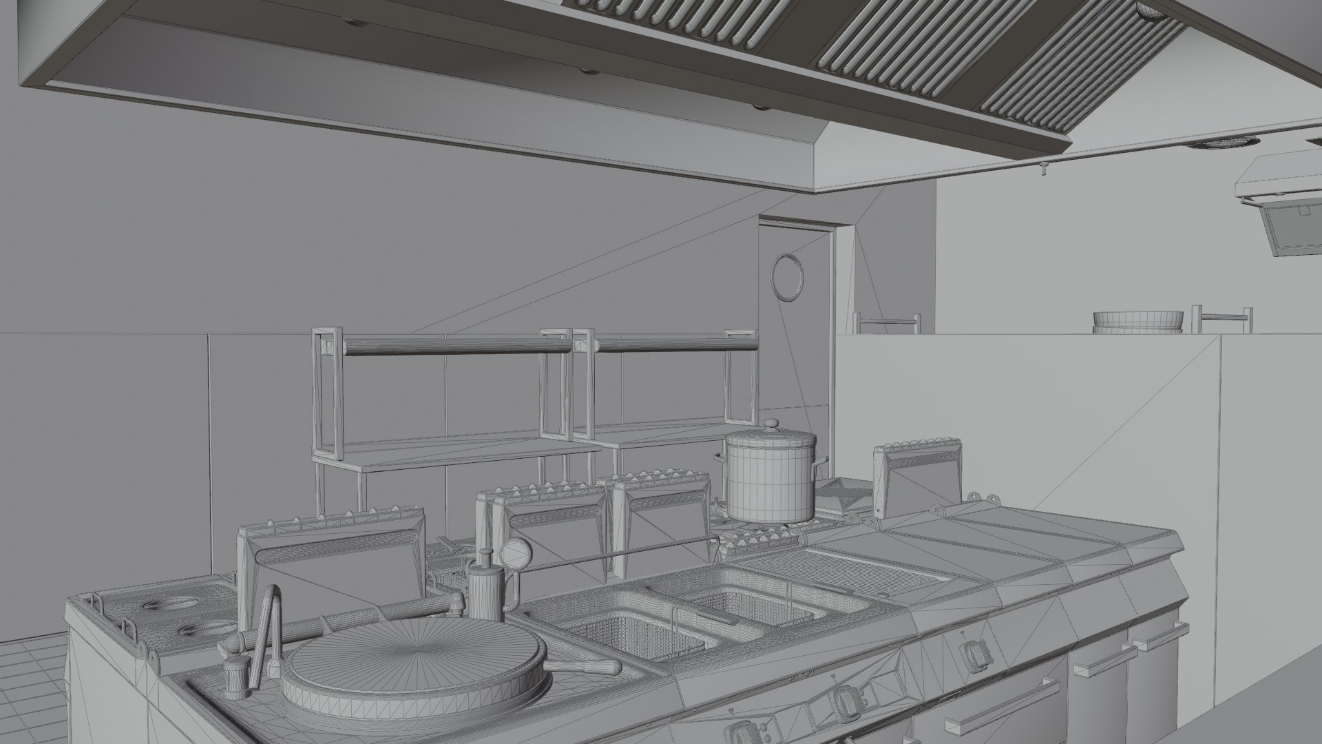 Commercial Kitchen v3 3D - TurboSquid 2047549