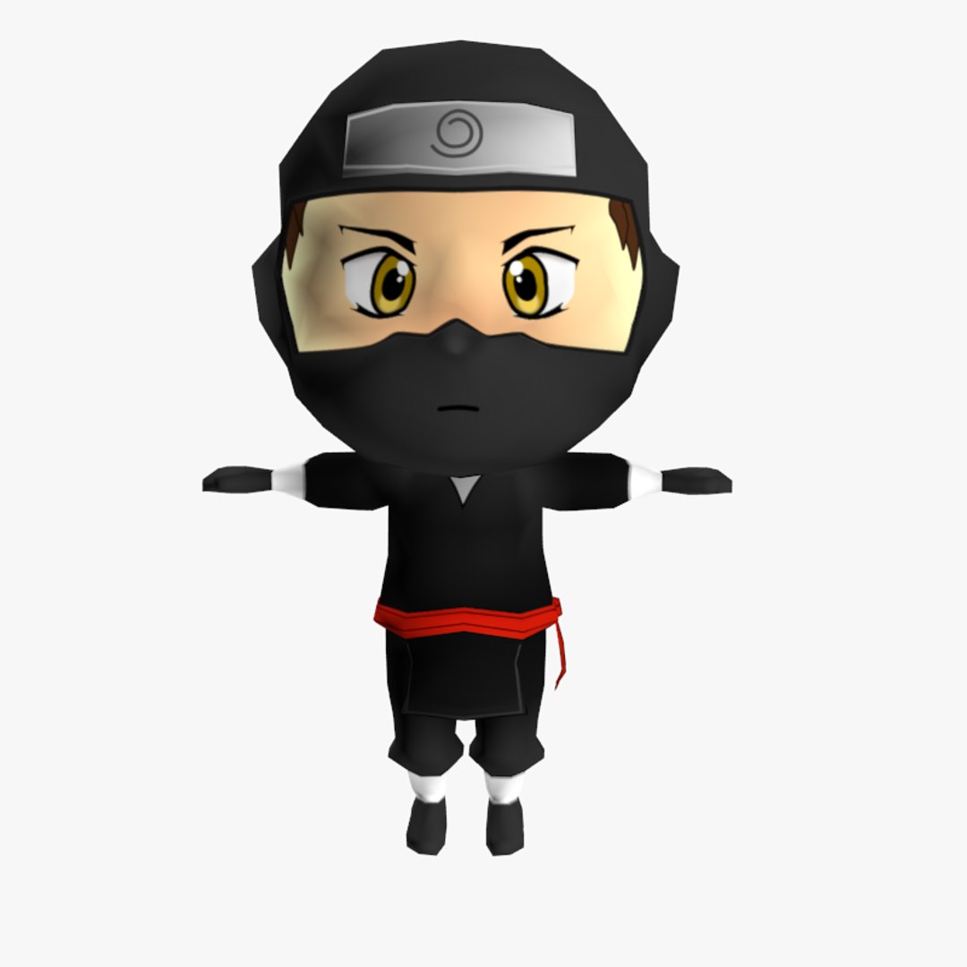 Ninja Chibi Model - TurboSquid 1317643