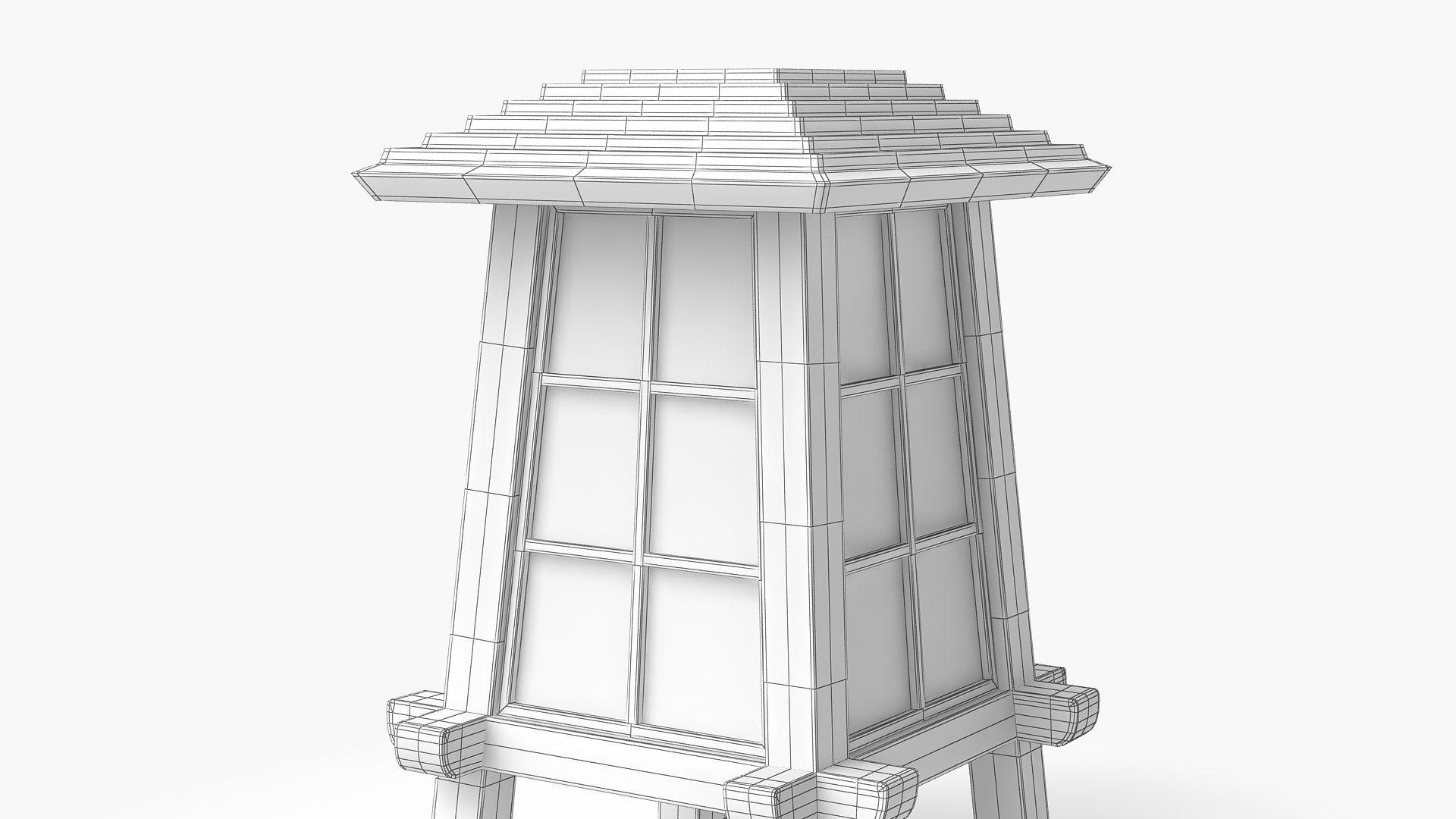 3D Paper Lamp V5 Model - TurboSquid 1895569