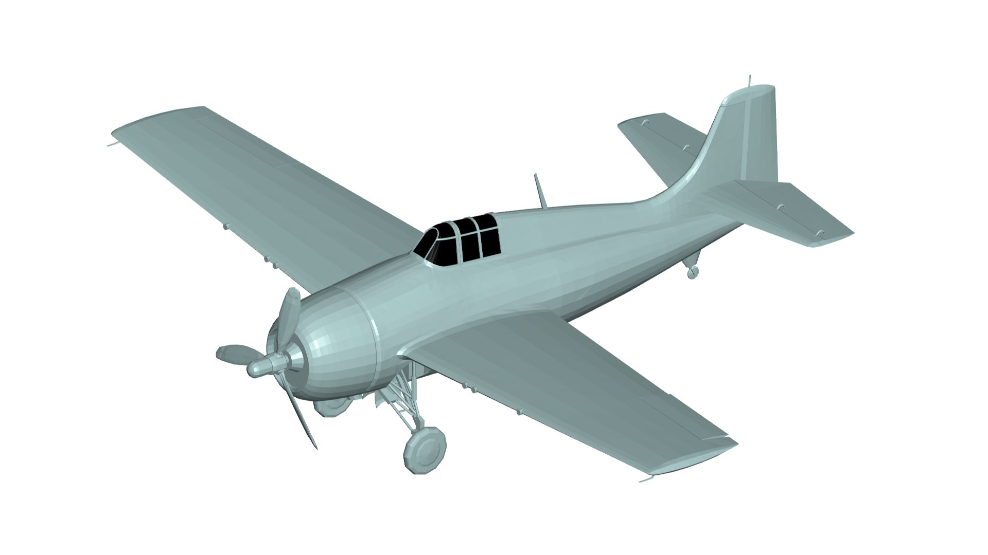 Grumman F4F Wildcat 3D Model - TurboSquid 1985868