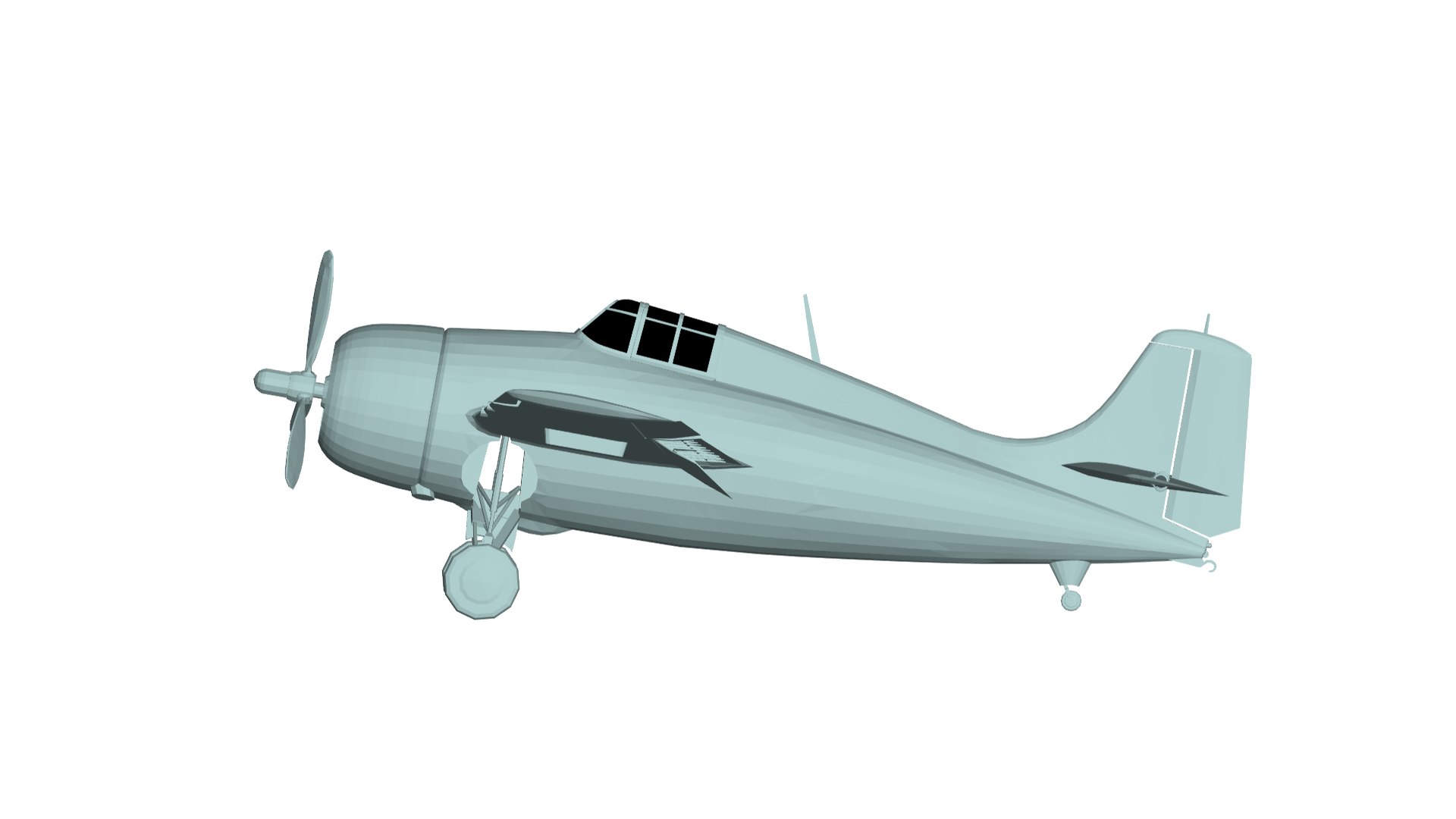 Grumman F4F Wildcat 3D Model - TurboSquid 1985868