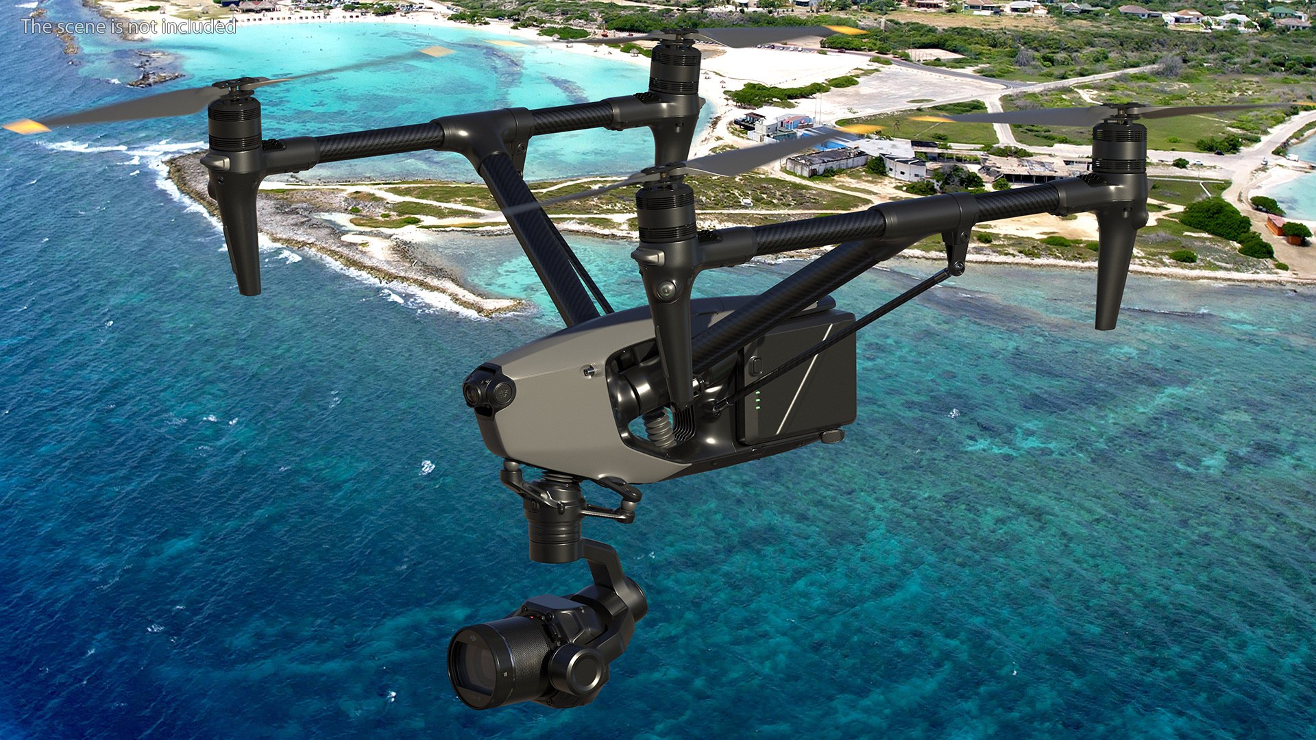 3D DJI Inspires Drone Rigged For Maya - TurboSquid 2123883