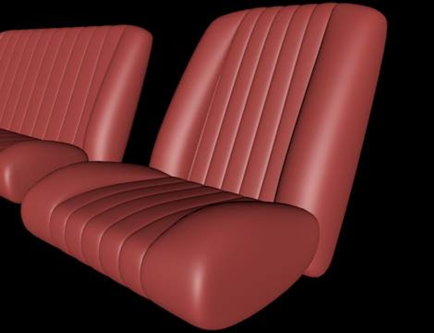3d Model Vintage Car Seat
