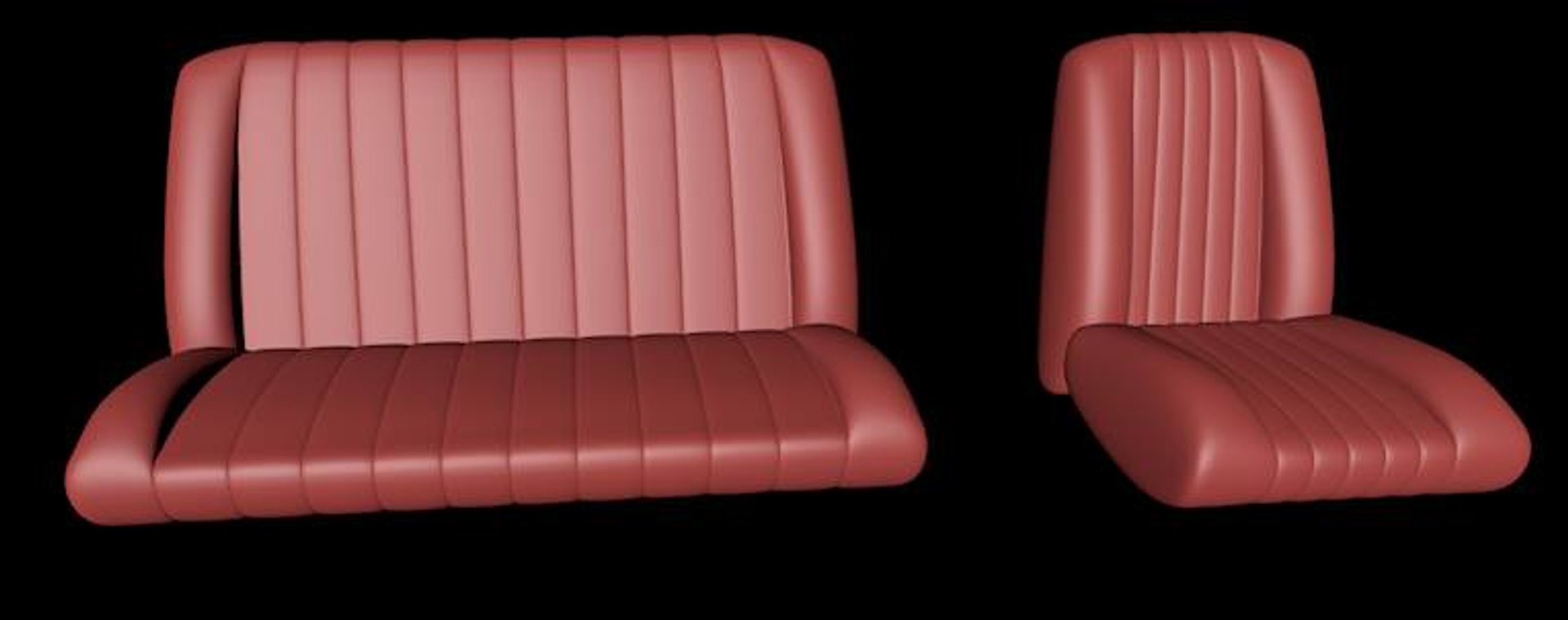 3d Model Vintage Car Seat