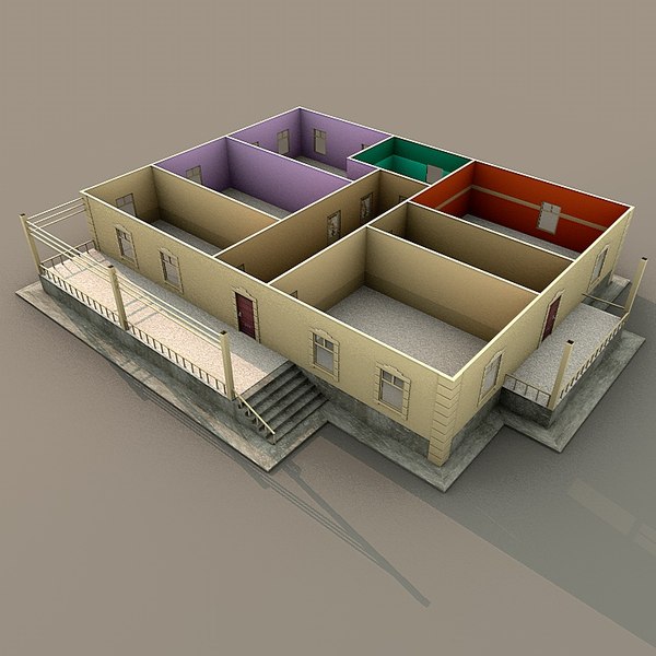 3ds max house interior building