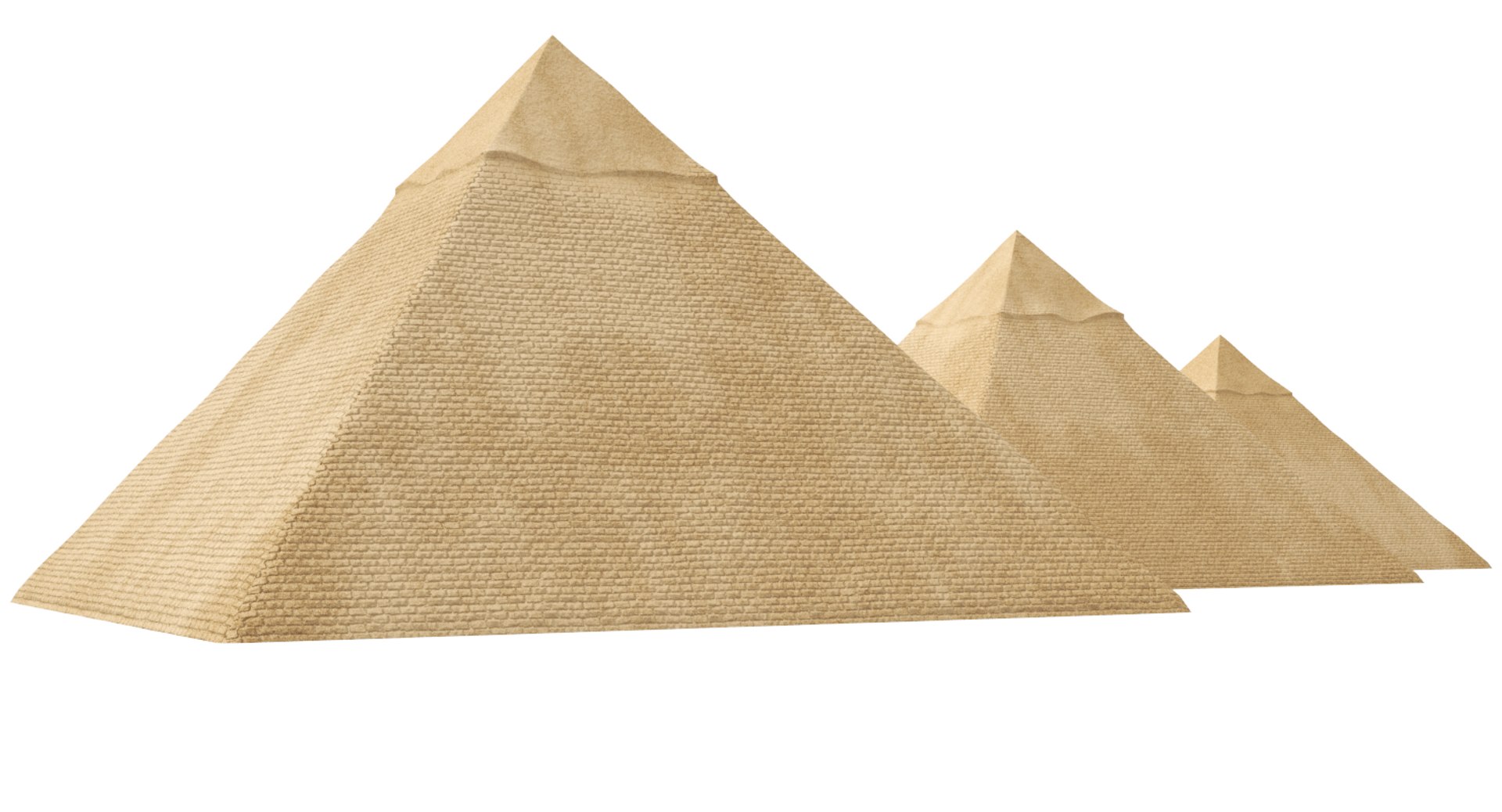 Real Great Pyramids Egypt 3D - TurboSquid 1379581
