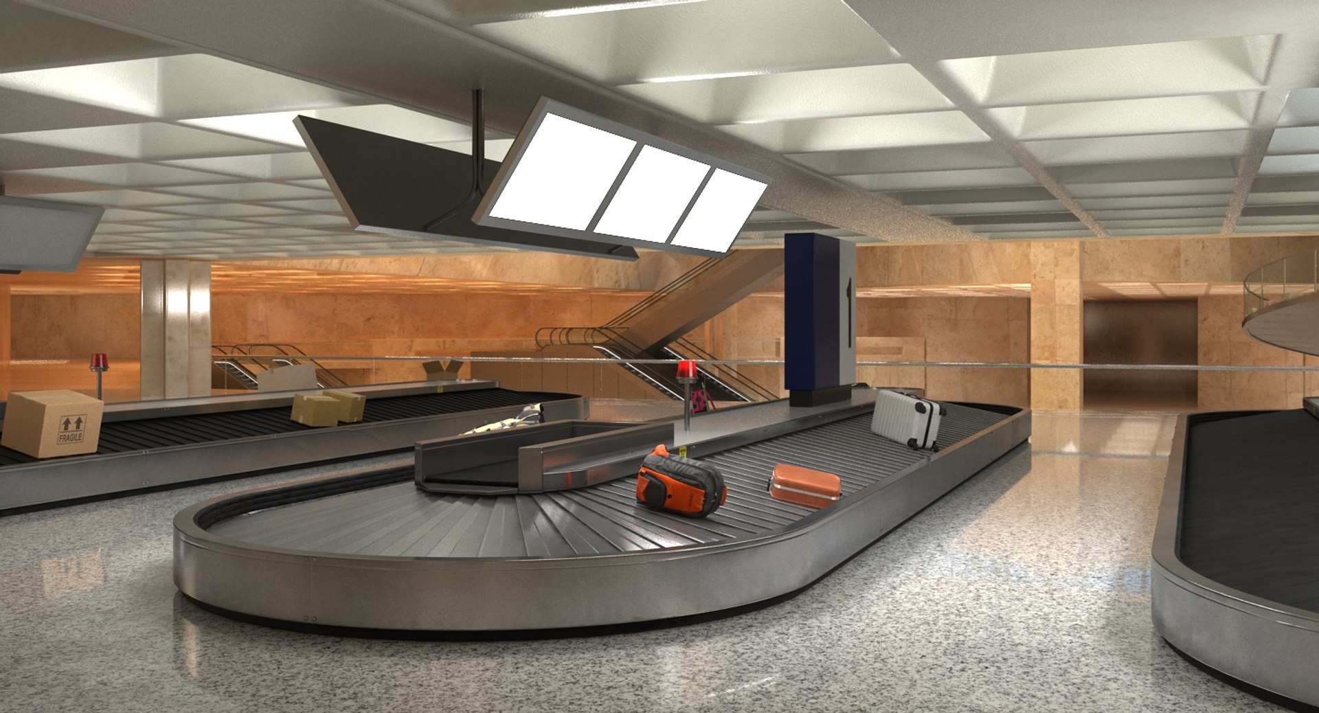 Baggage Claim Conveyor Metal 3D Model - TurboSquid 1274169