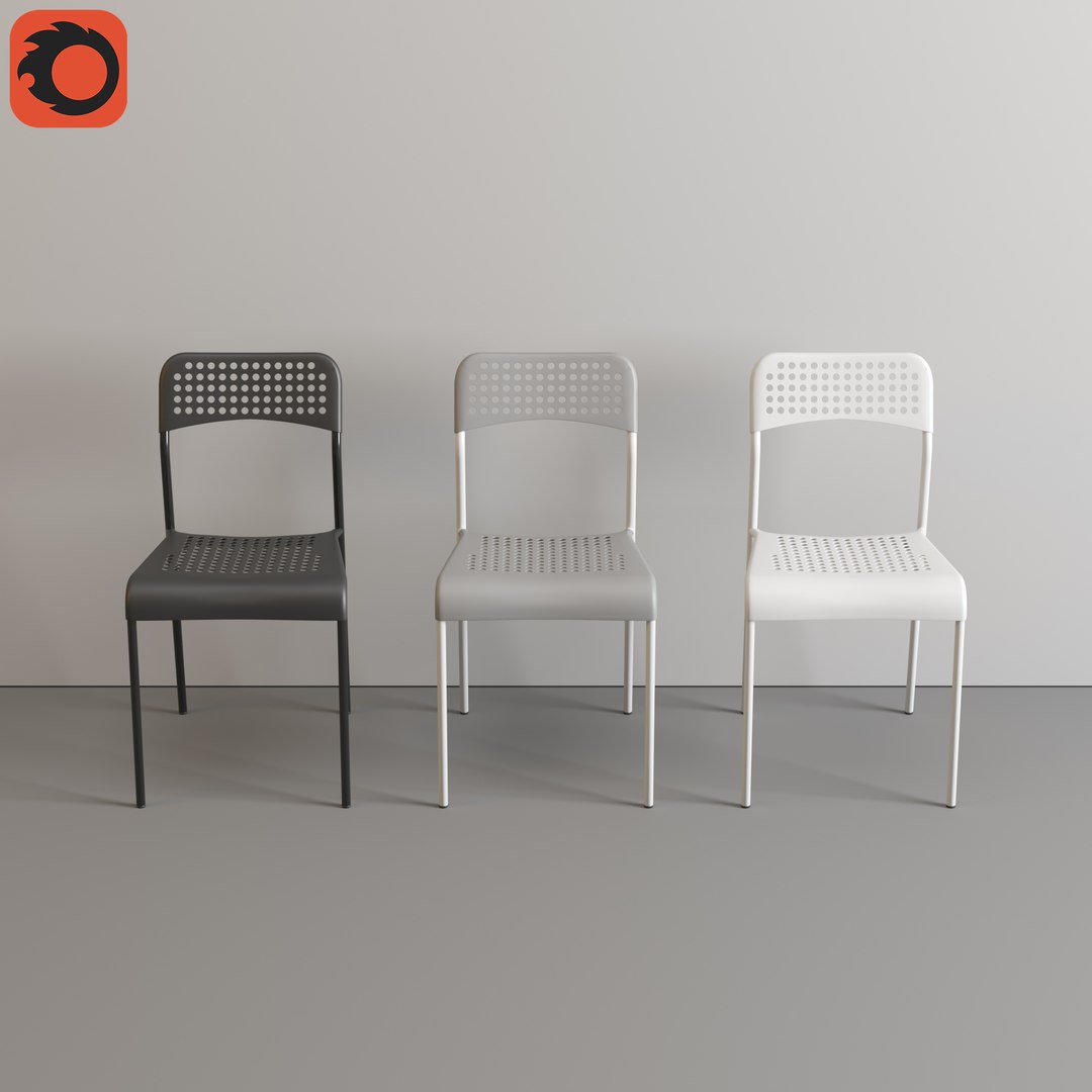 3D Chair IKEA ADDE Model - TurboSquid 1820673