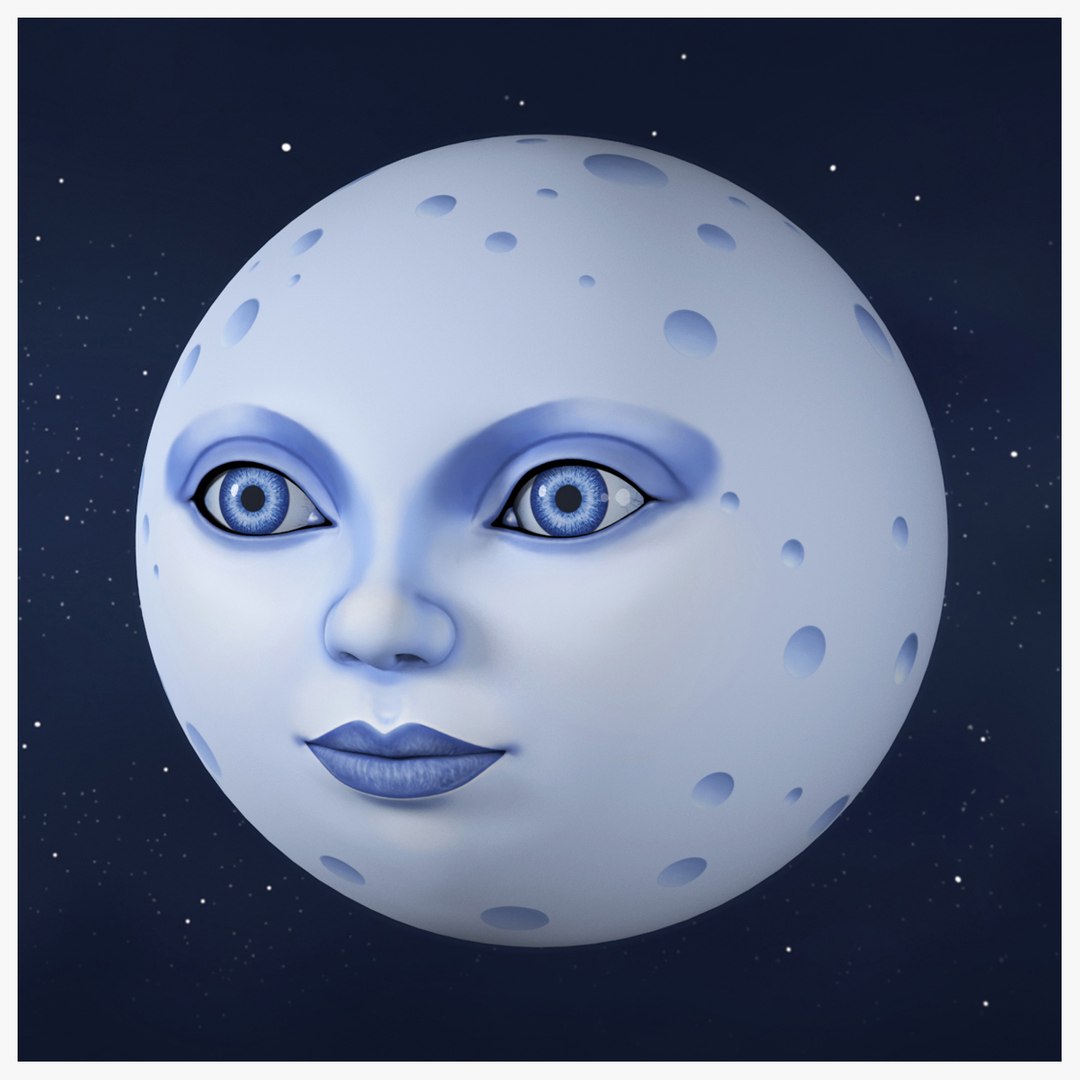 Moon In Space 3D Model - TurboSquid 2141275