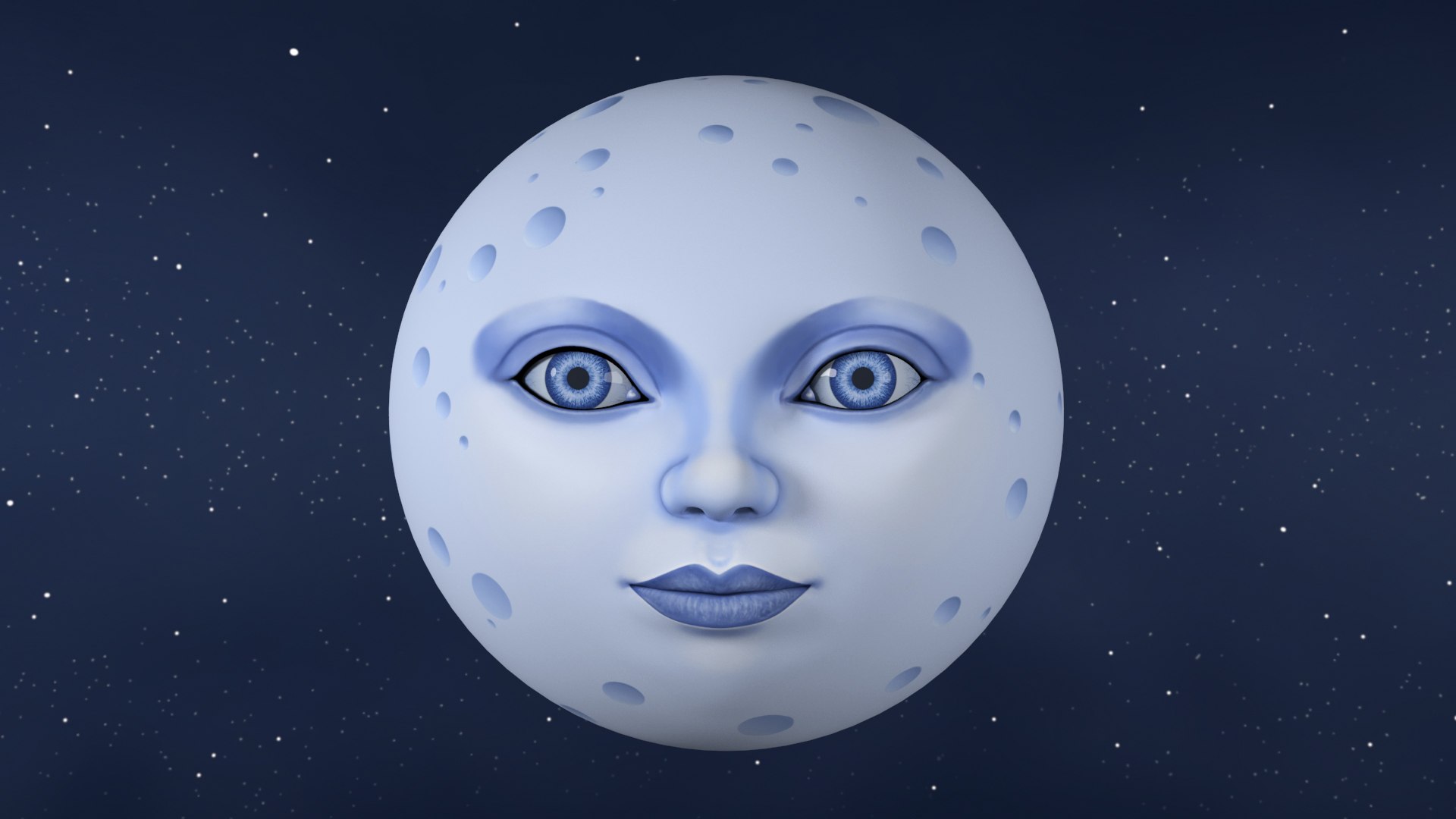 Moon In Space 3D Model - TurboSquid 2141275