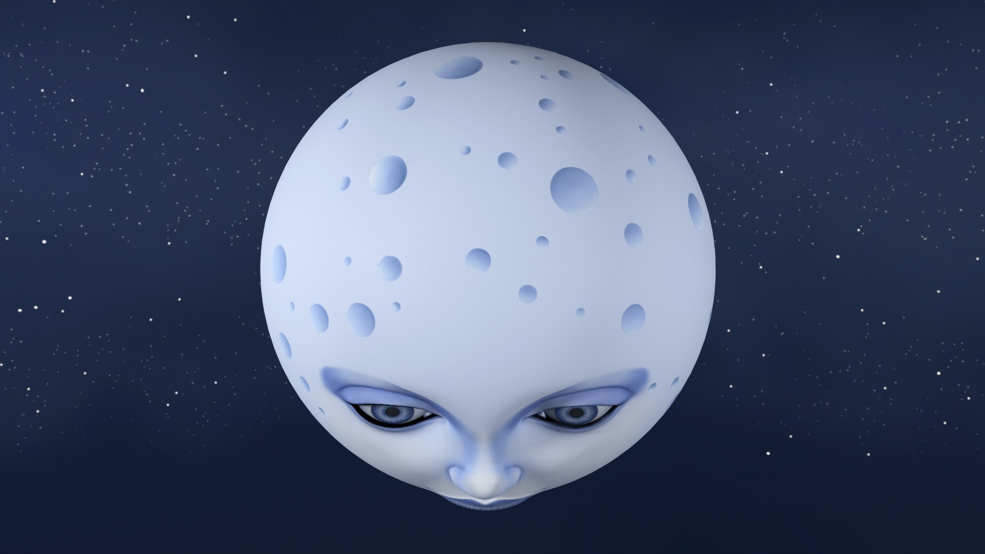 Moon In Space 3D Model - TurboSquid 2141275