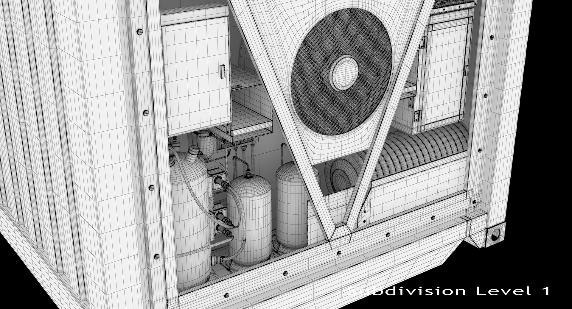 3D Shipping Container Trailer With Container - TurboSquid 2386883