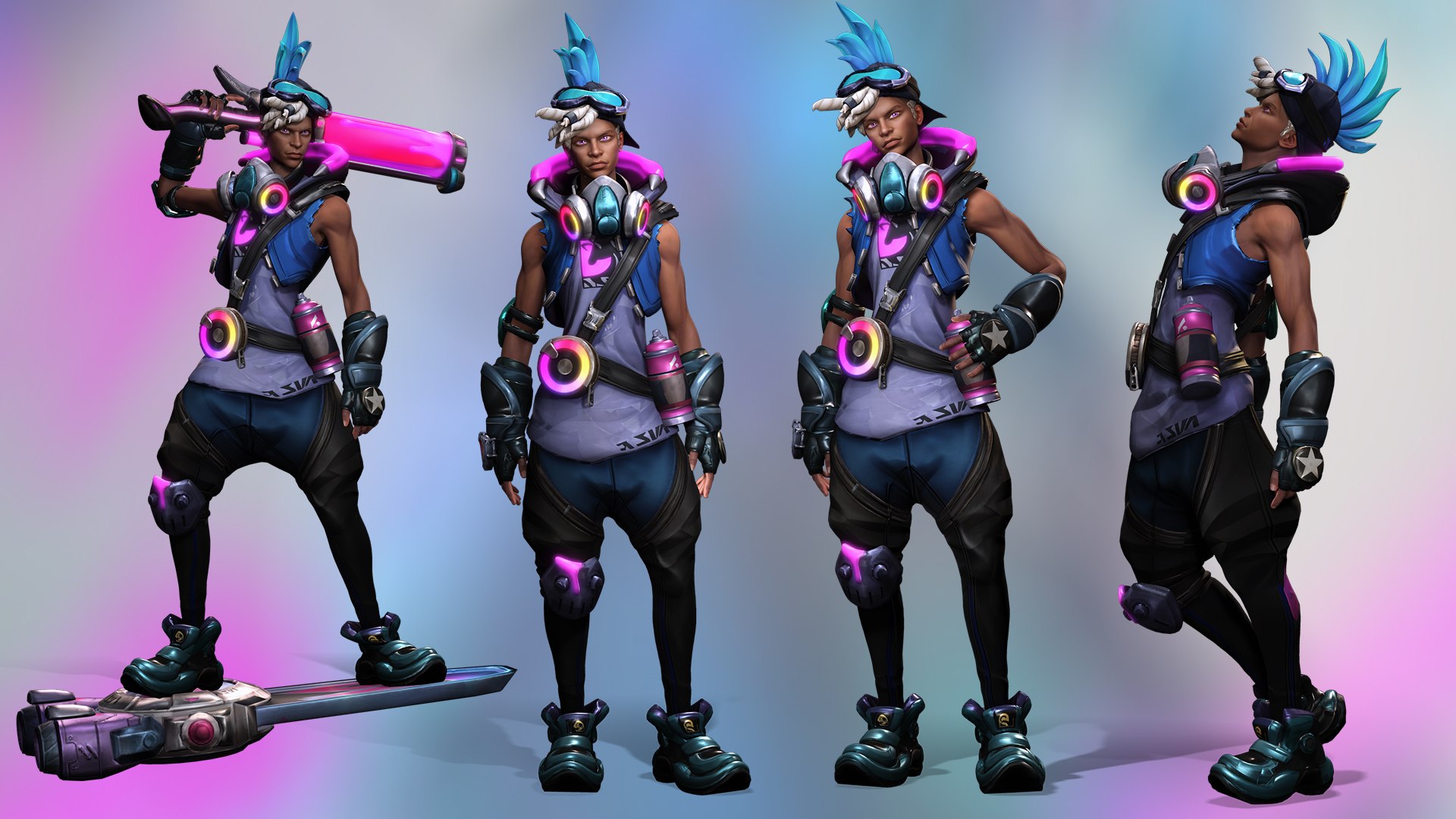 ChromaCrash Ekko - League Of Legends Model - TurboSquid 2329534
