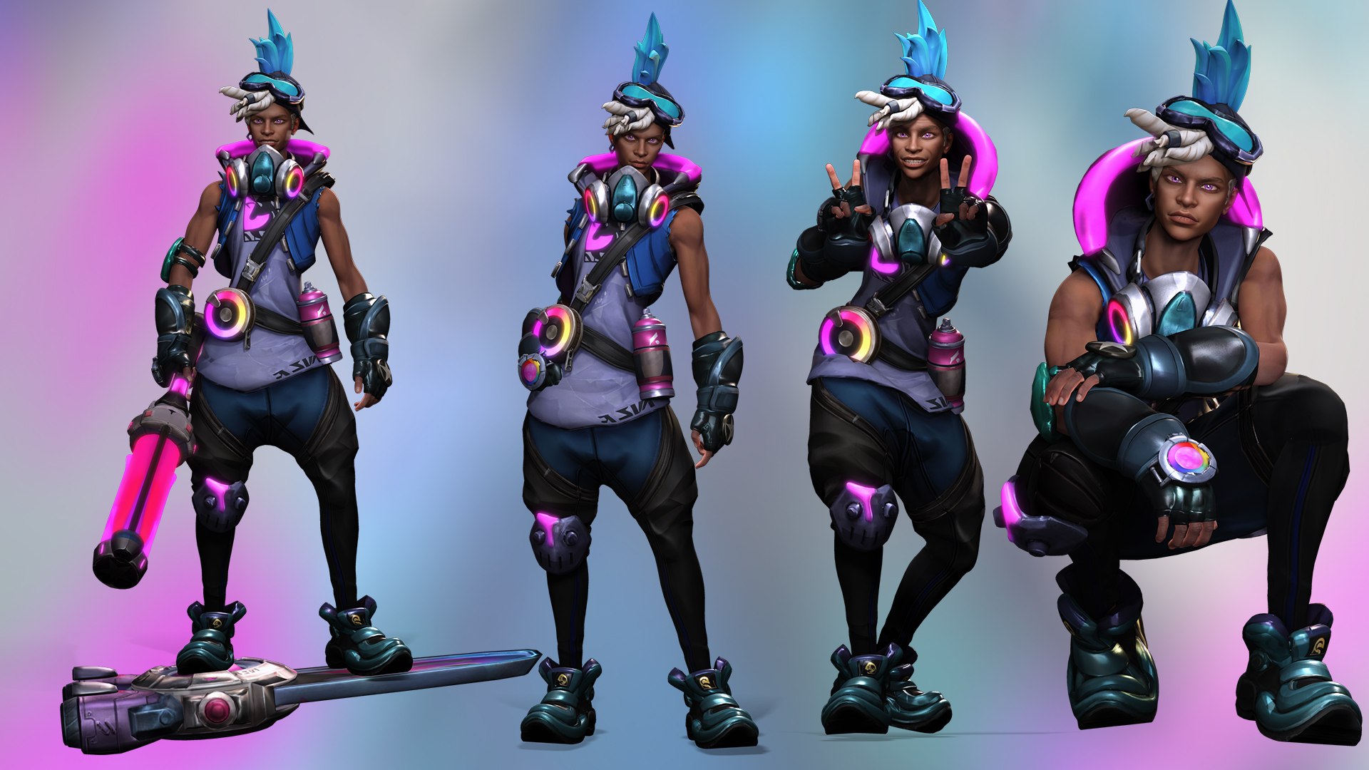 ChromaCrash Ekko - League Of Legends Model - TurboSquid 2329534