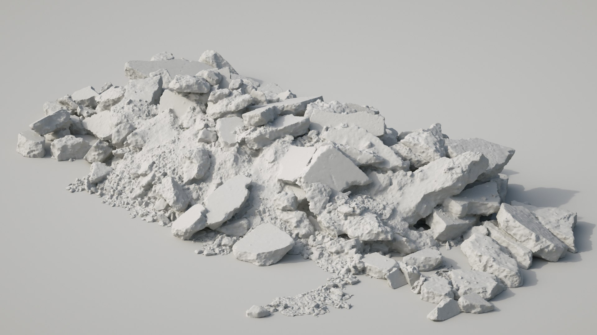3D Asphalt Rubble Scan Model - TurboSquid 1675460
