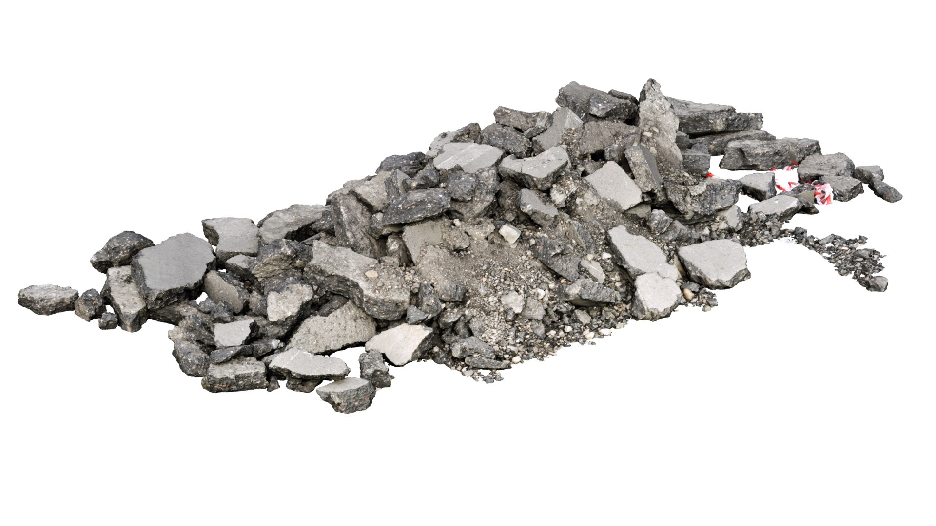 3D Asphalt Rubble Scan Model - TurboSquid 1675460
