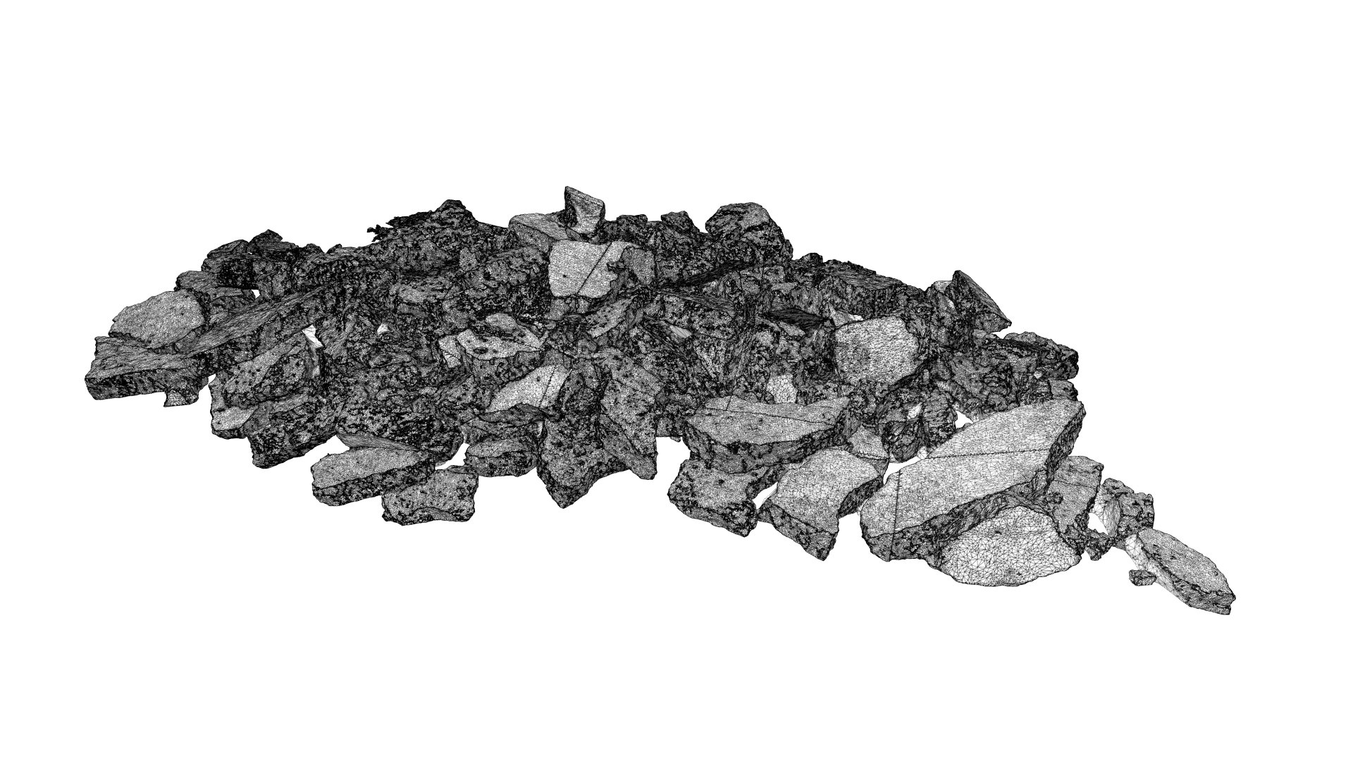 3D Asphalt Rubble Scan Model - TurboSquid 1675460