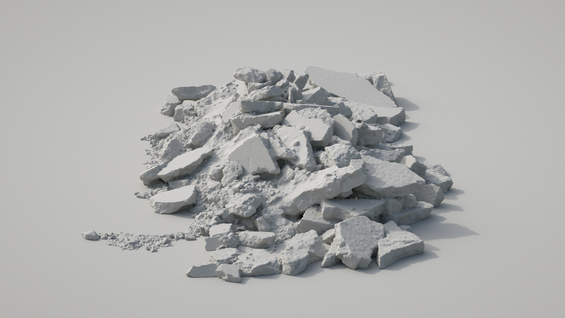 3D Asphalt Rubble Scan Model - TurboSquid 1675460