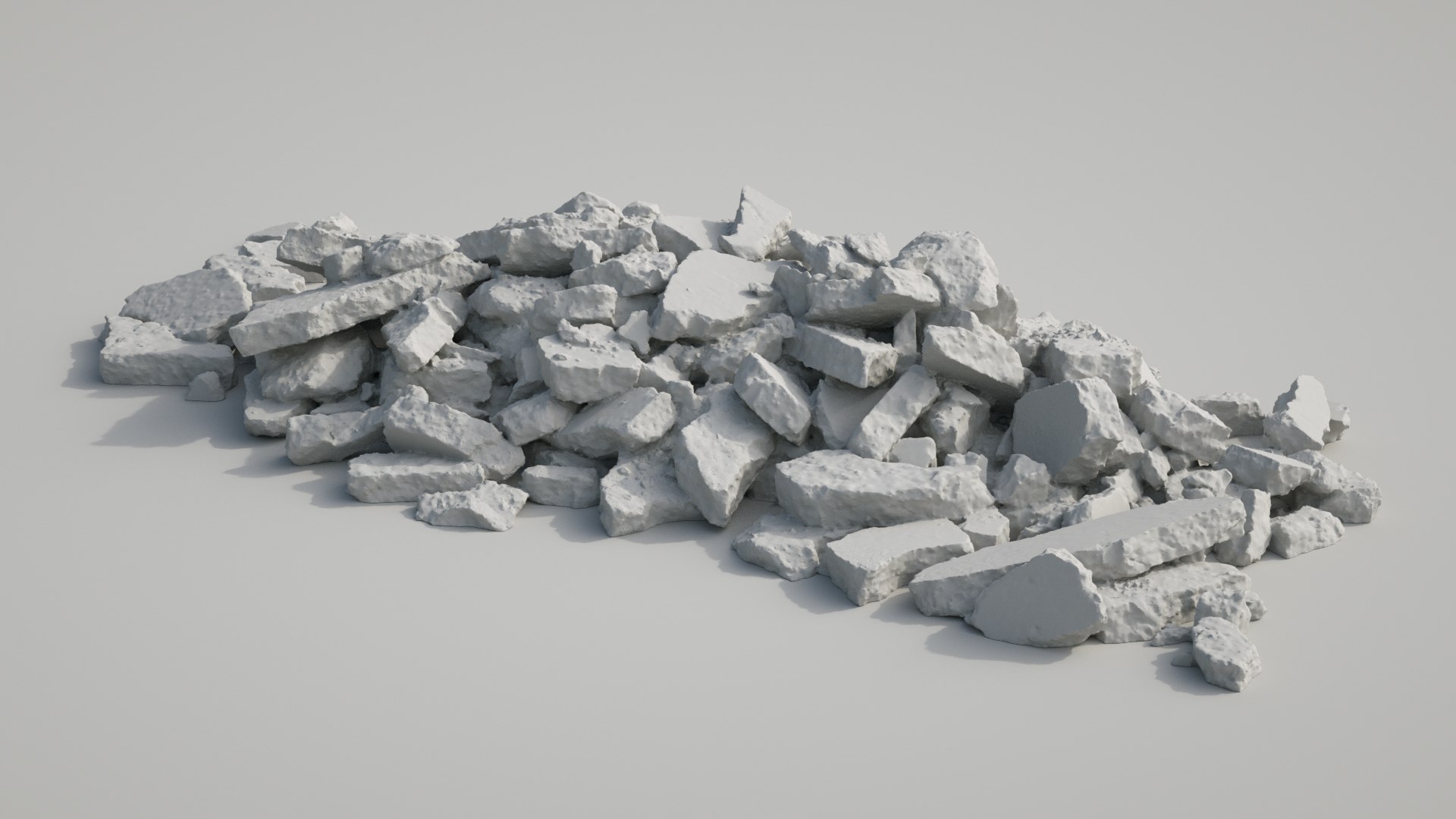 3D Asphalt Rubble Scan Model - TurboSquid 1675460