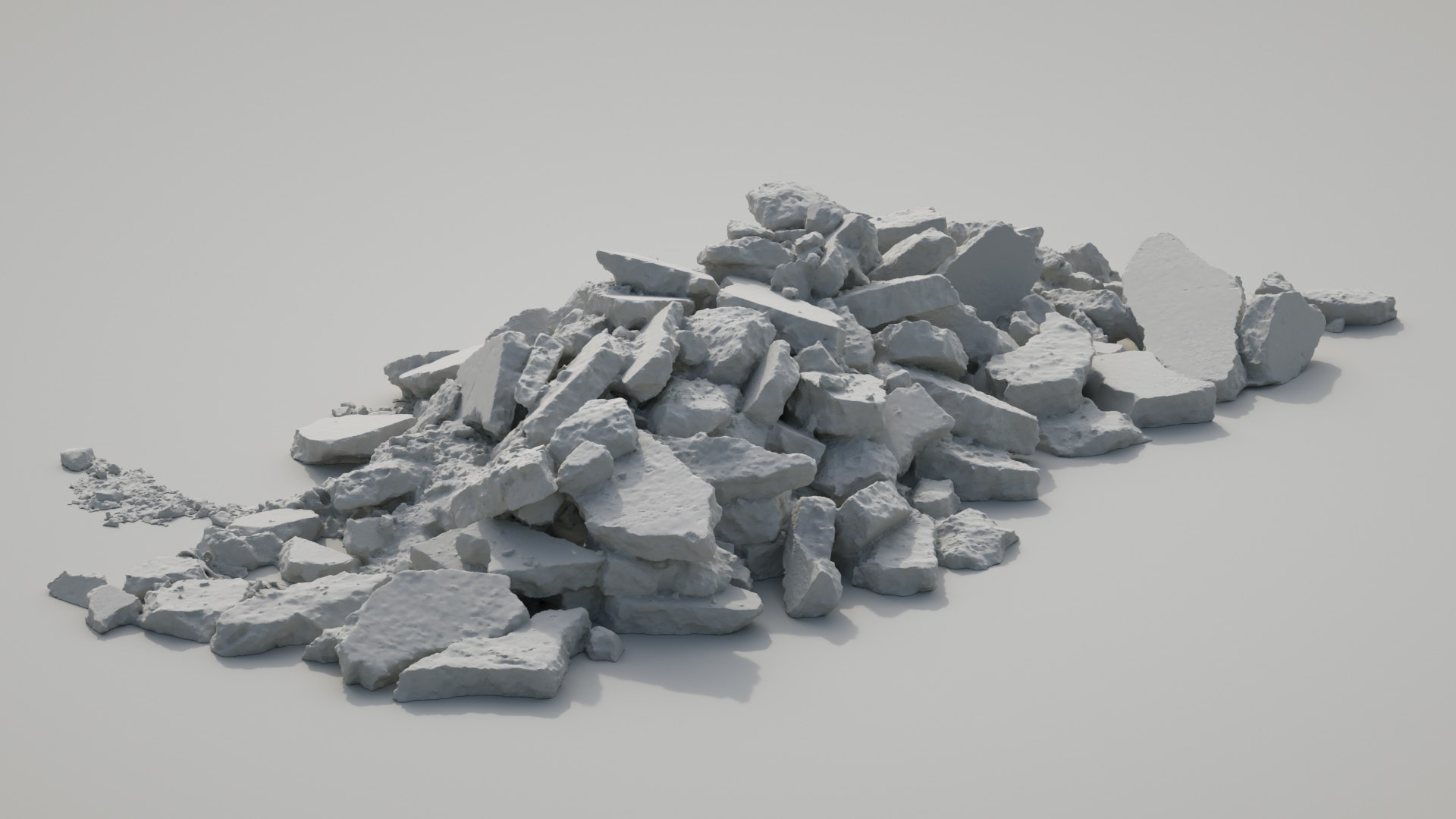 3D Asphalt Rubble Scan Model - TurboSquid 1675460