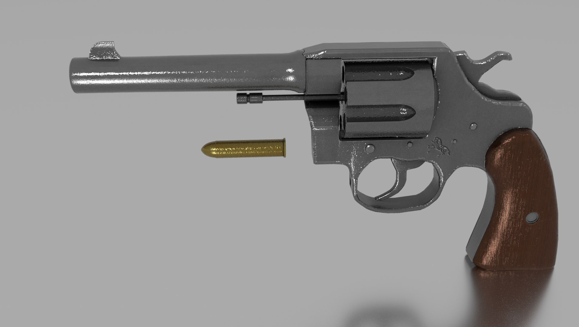 Colt Revolver Gun 3D - TurboSquid 1563825