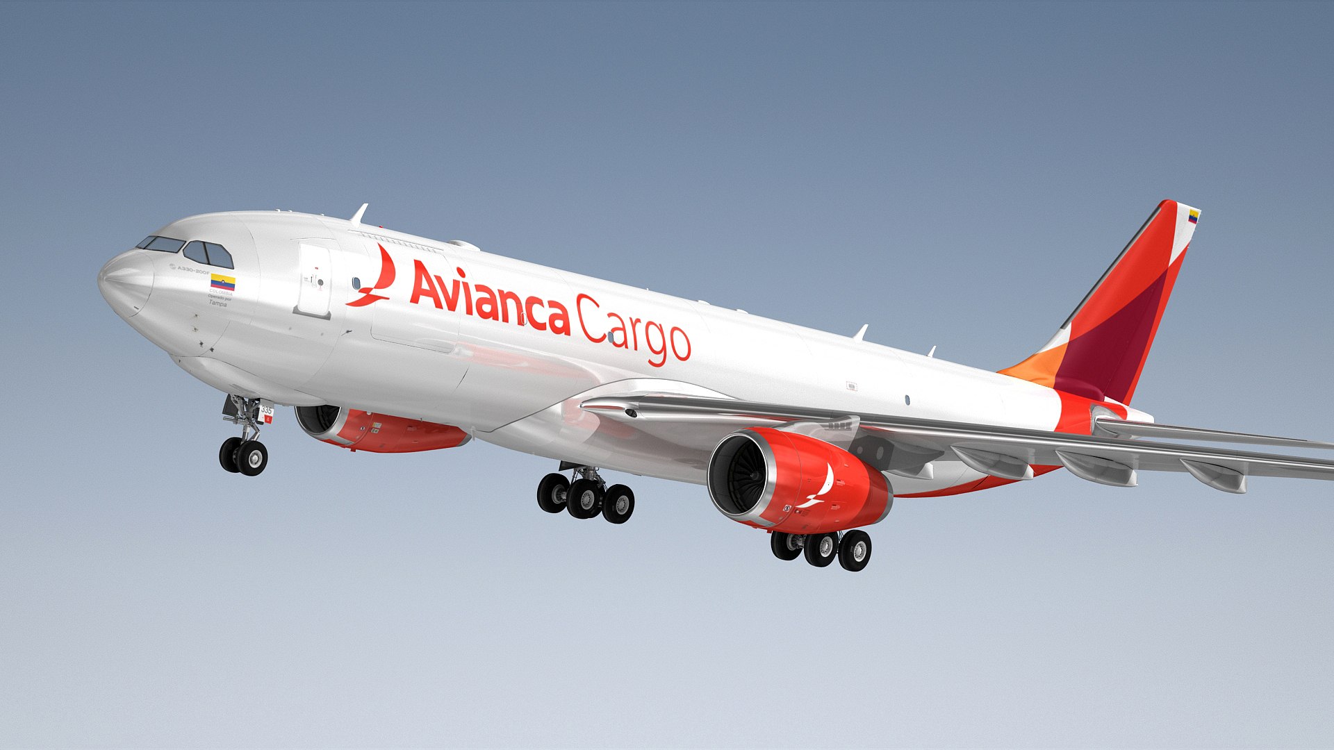 Airbus A330-200F Avianca Cargo 3D Model - TurboSquid 2149702