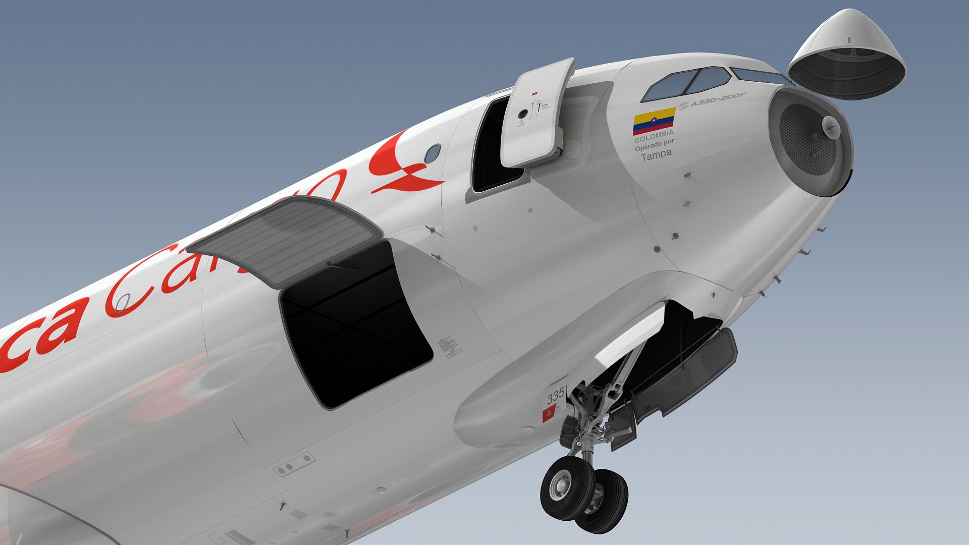 Airbus A330-200F Avianca Cargo 3D model - TurboSquid 2149702