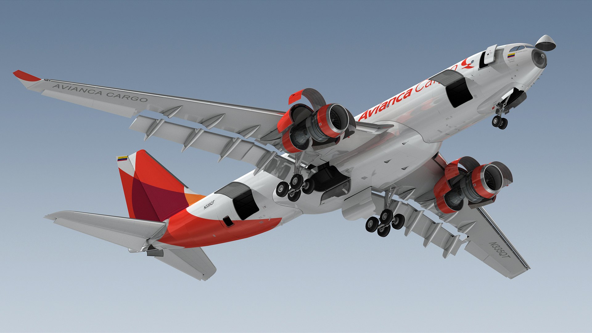 Airbus A330-200F Avianca Cargo 3D model - TurboSquid 2149702