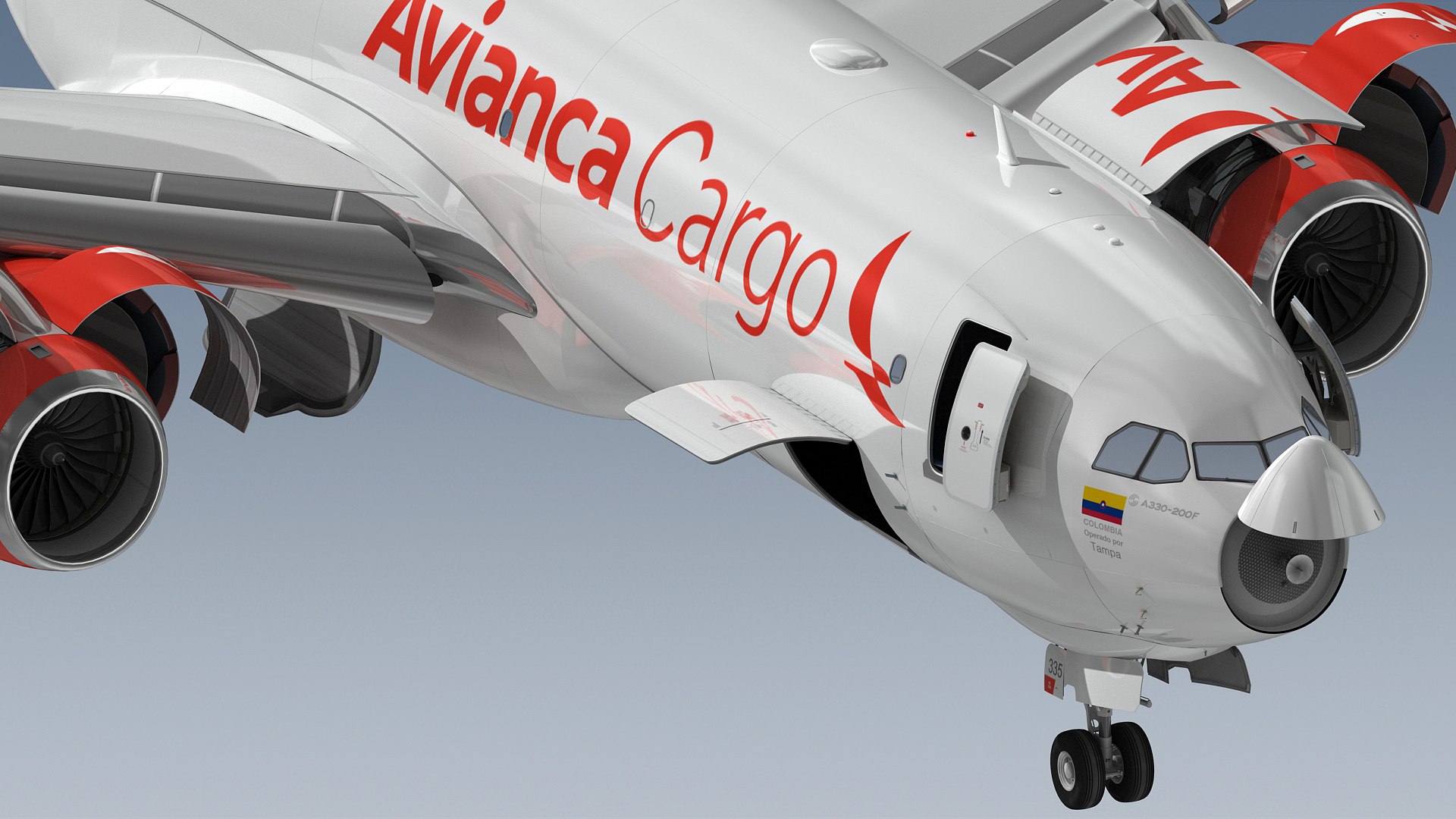 Airbus A330-200F Avianca Cargo 3D model - TurboSquid 2149702