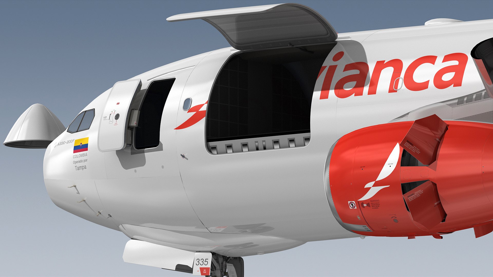 Airbus A330-200F Avianca Cargo 3D model - TurboSquid 2149702