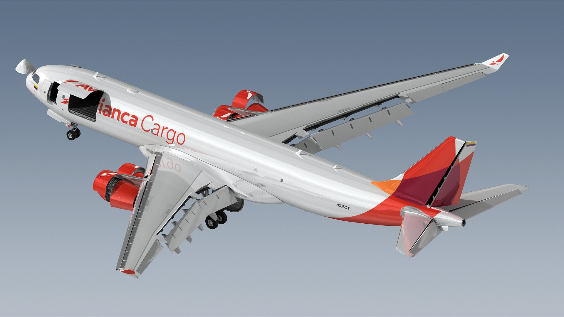 Airbus A330-200F Avianca Cargo 3D model - TurboSquid 2149702