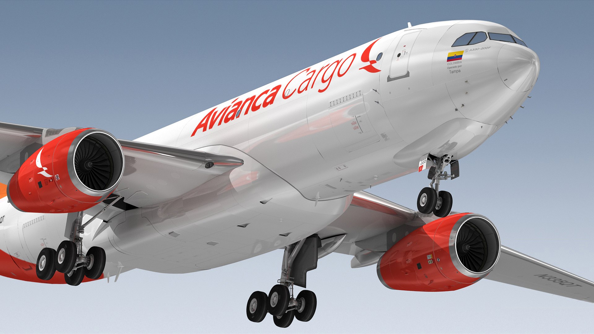 Airbus A330-200F Avianca Cargo 3D Model - TurboSquid 2149702