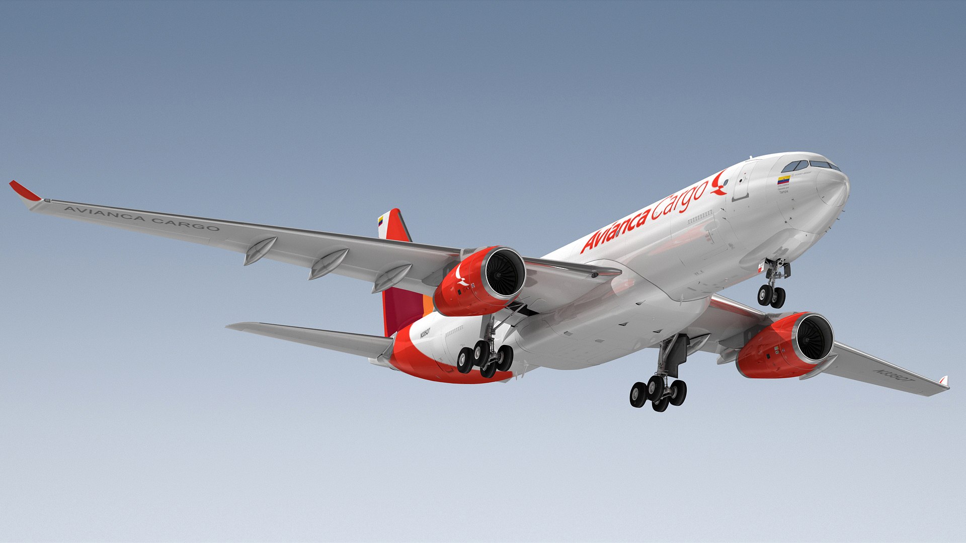 Airbus A330-200F Avianca Cargo 3D Model - TurboSquid 2149702