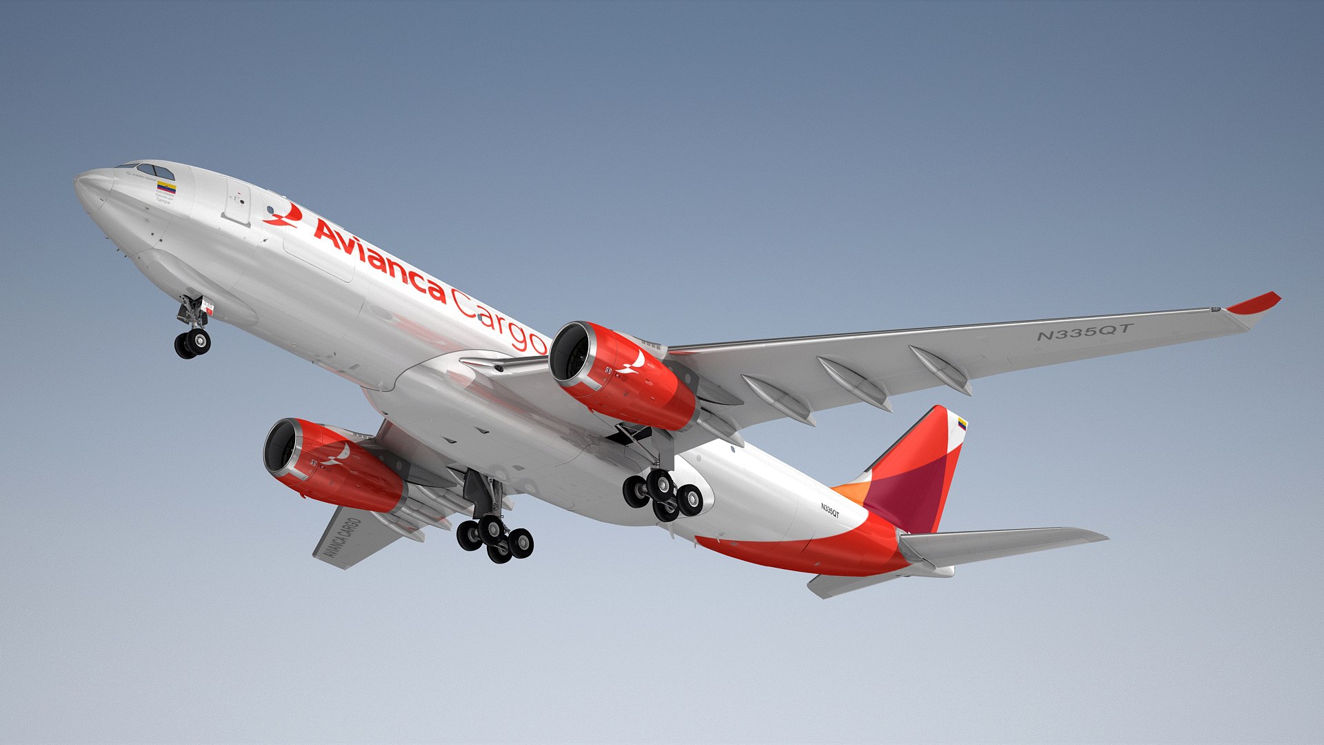 Airbus A330-200F Avianca Cargo 3D model - TurboSquid 2149702