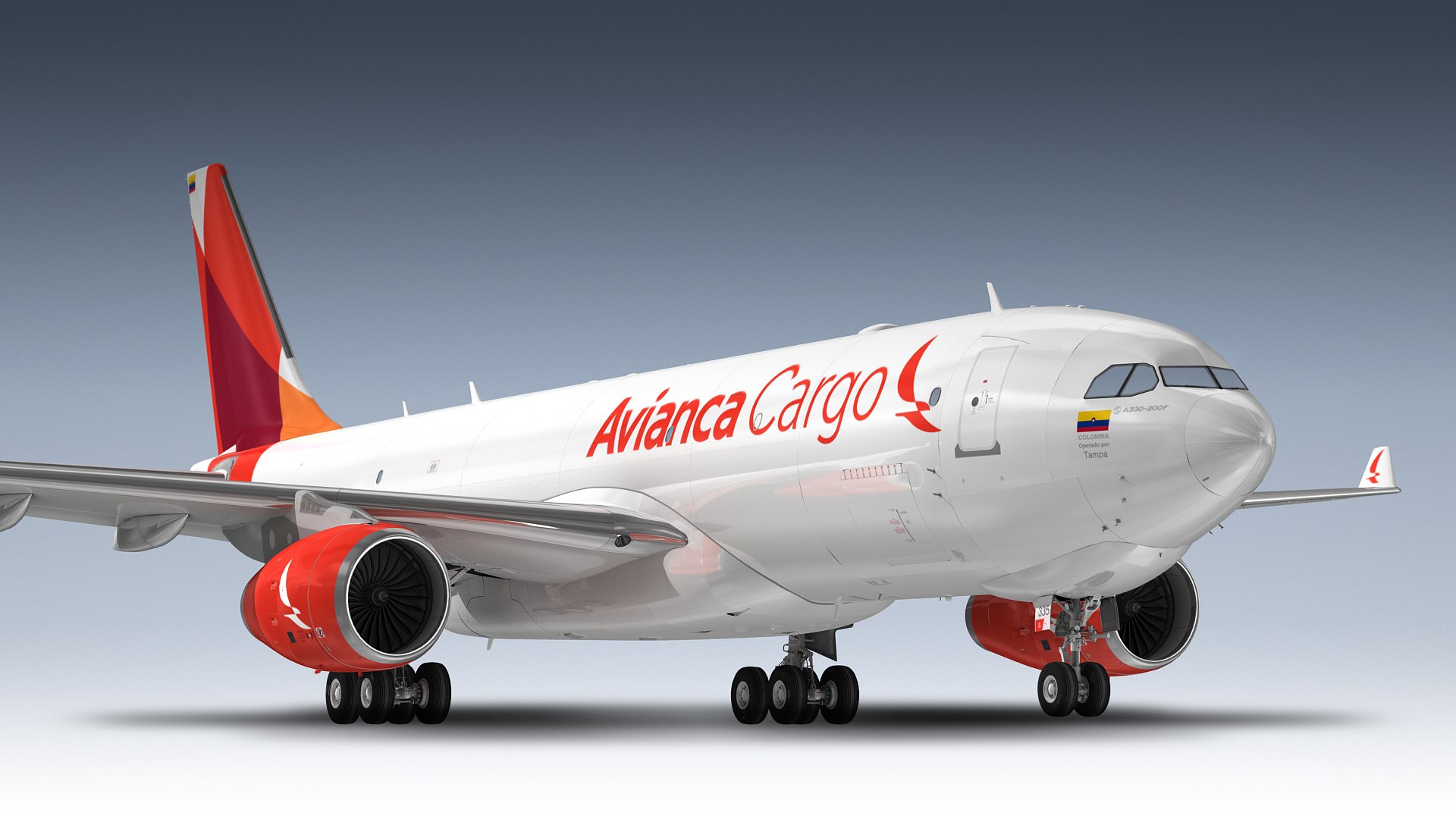 Airbus A330-200F Avianca Cargo 3D model - TurboSquid 2149702