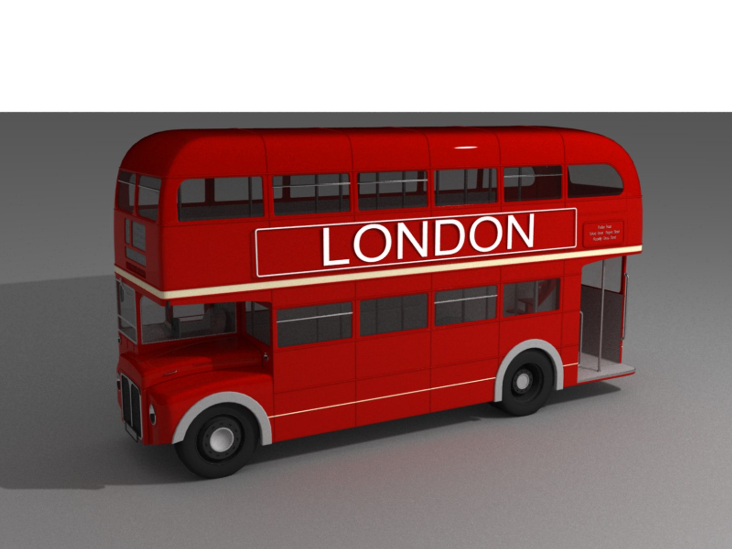 London Buss Model - TurboSquid 1583215