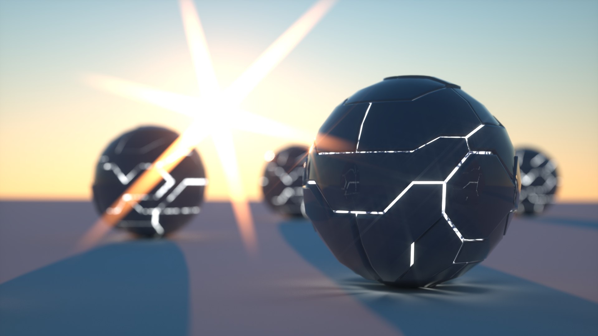 Techno Sphere 3d Model